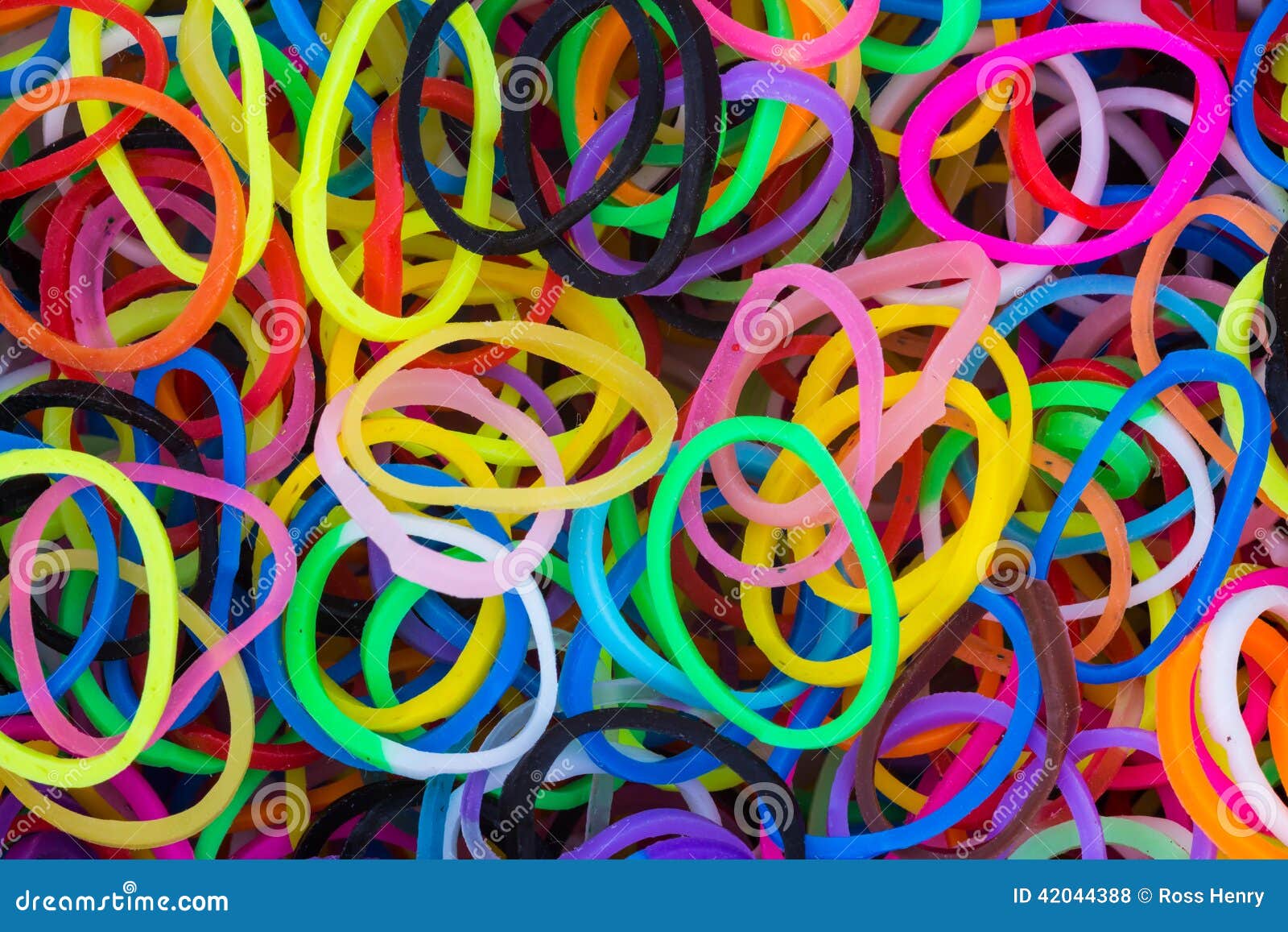 Rubber Loop Rings stock photo. Image of flexible, multicolor - 42044388