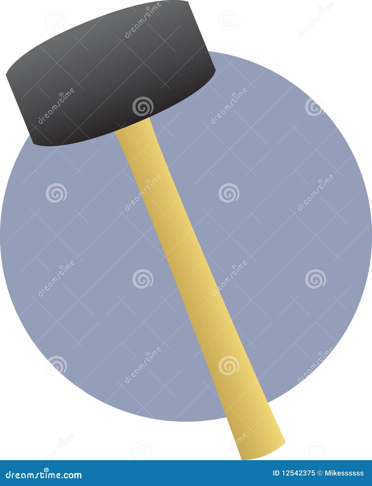 Rubber Mallet For Laying Tiles. Cartoon Vector | CartoonDealer.com ...