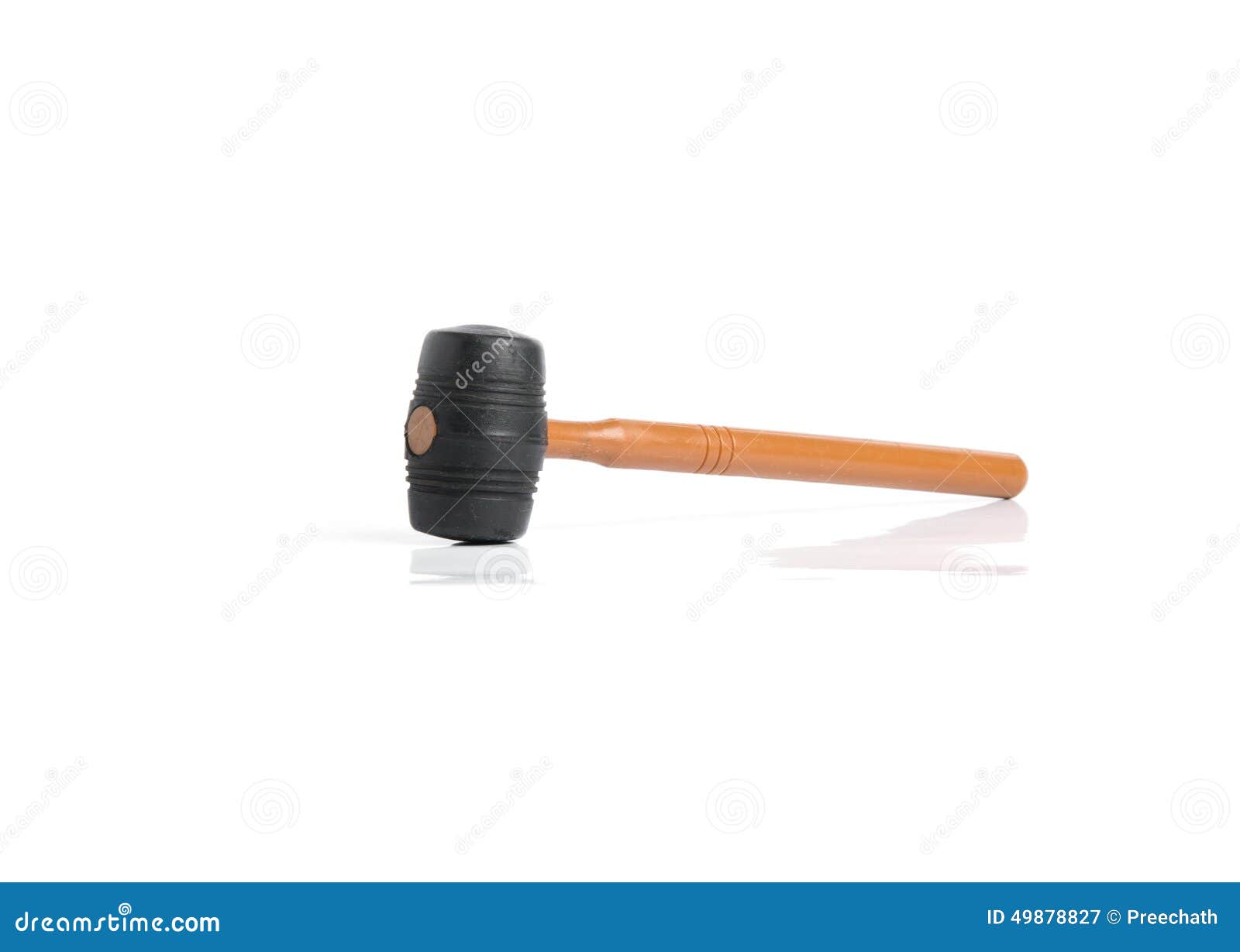 A Rubber Mallet on White Background Stock Image - Image of rubber ...