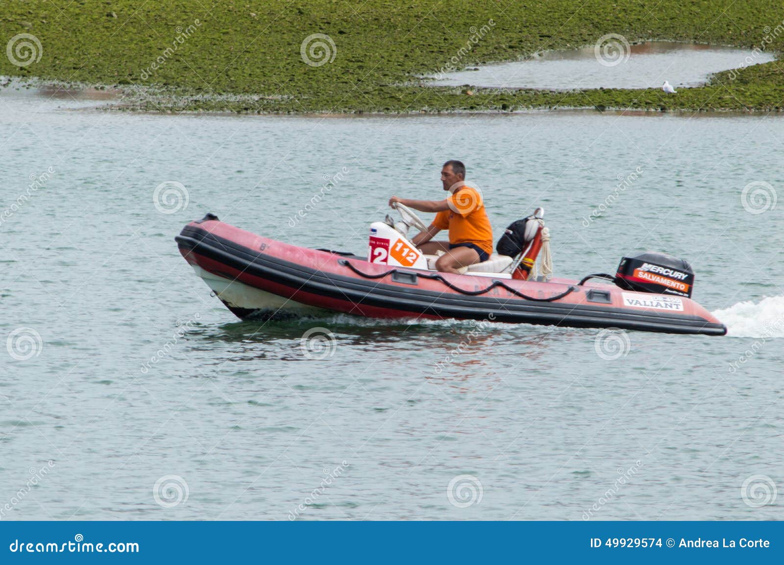 Rubber Motor Boat editorial stock image. Image of calm - 49929574