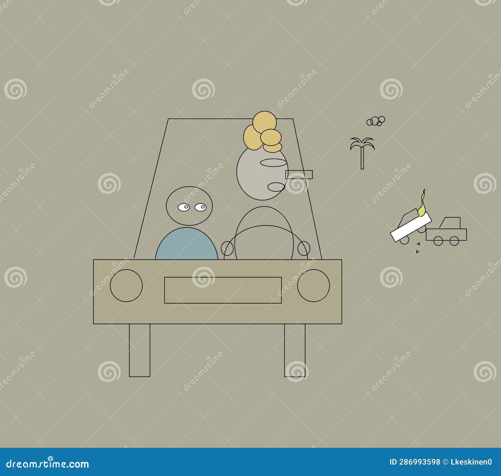 Rubber Neck Illustration Stock Photography | CartoonDealer.com #286993598