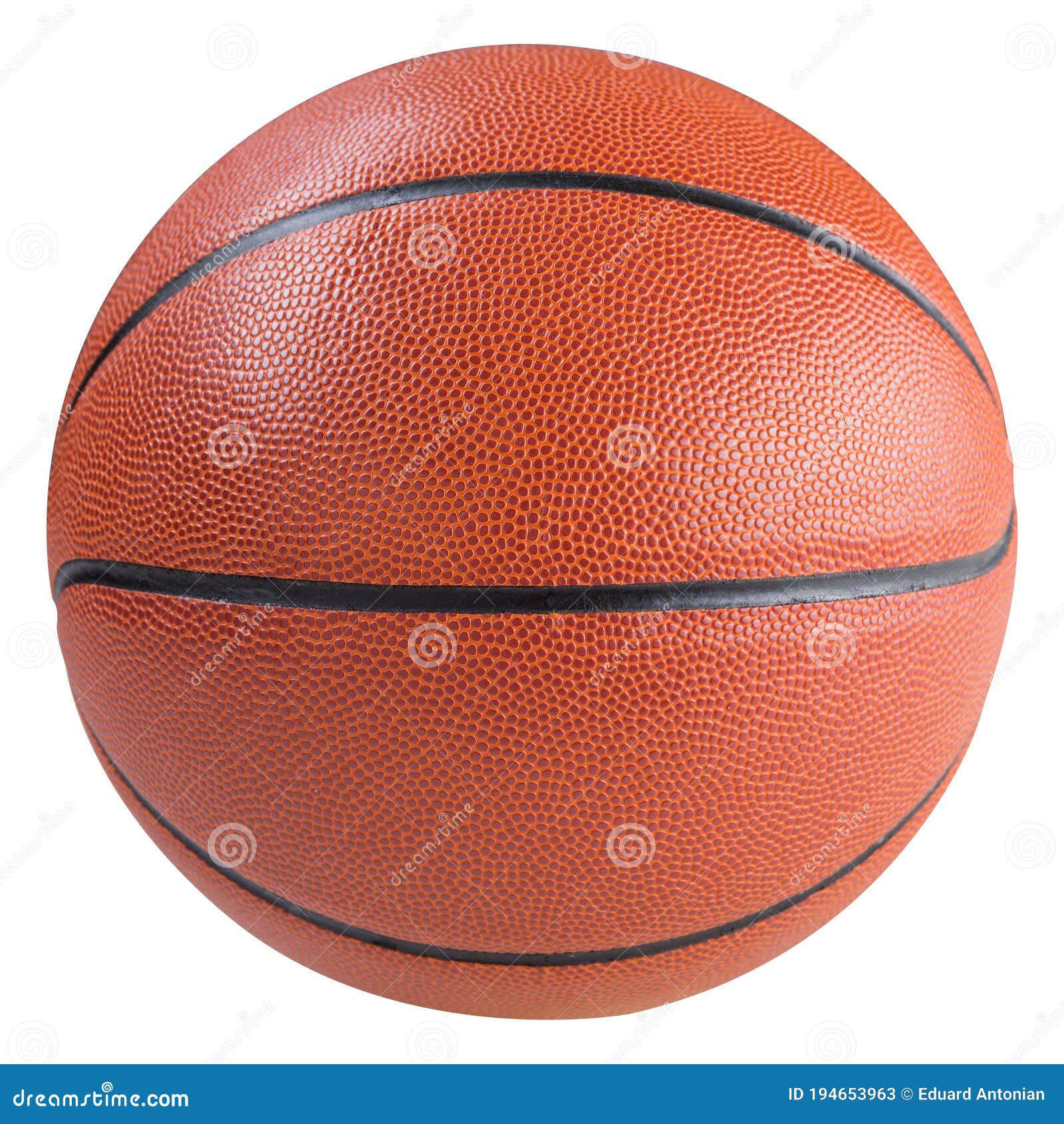Rubber Orange Basketball Ball, on a White Background, Isolate Stock ...
