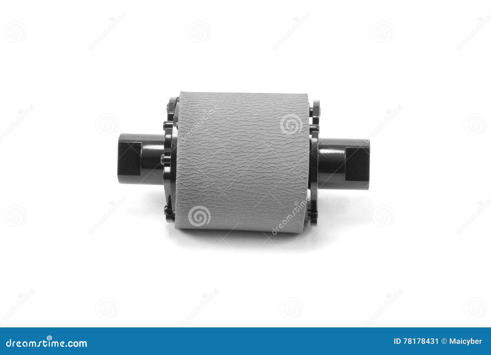 Rubber Paper Feed Roll for Copier or Printer Stock Image - Image of ...