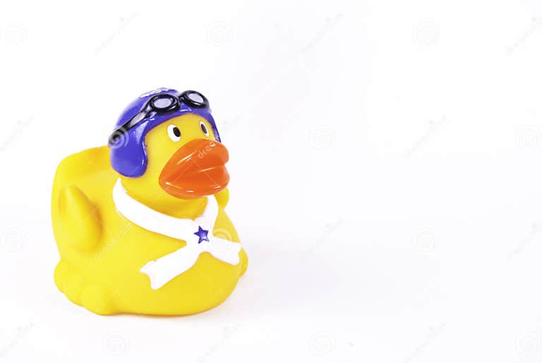 Rubber Pilot Duck stock photo. Image of blue, duck, plane - 51285974