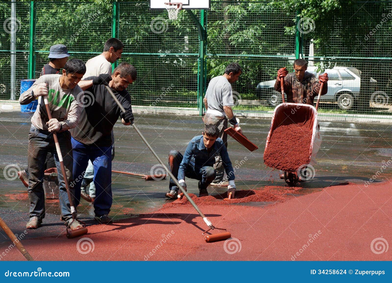 Rubber Polyurethane Covering Editorial Stock Image - Image of clean ...