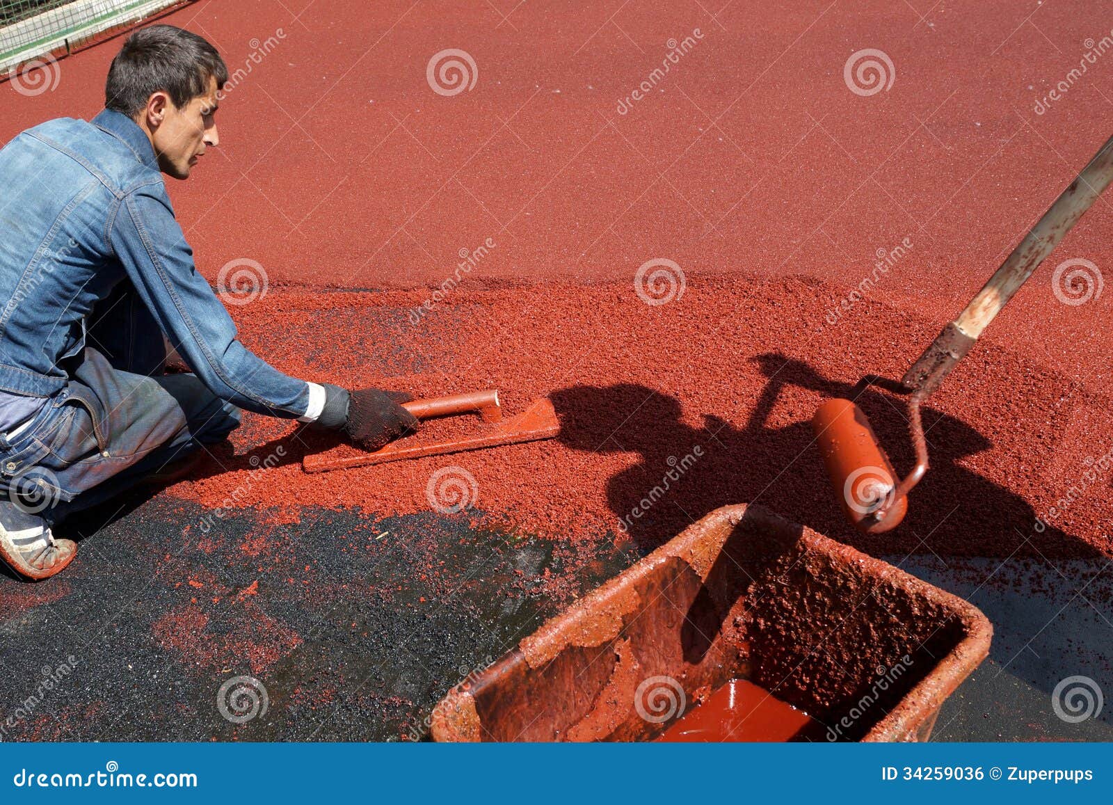 Rubber Polyurethane Covering Editorial Photo - Image of human, holding ...