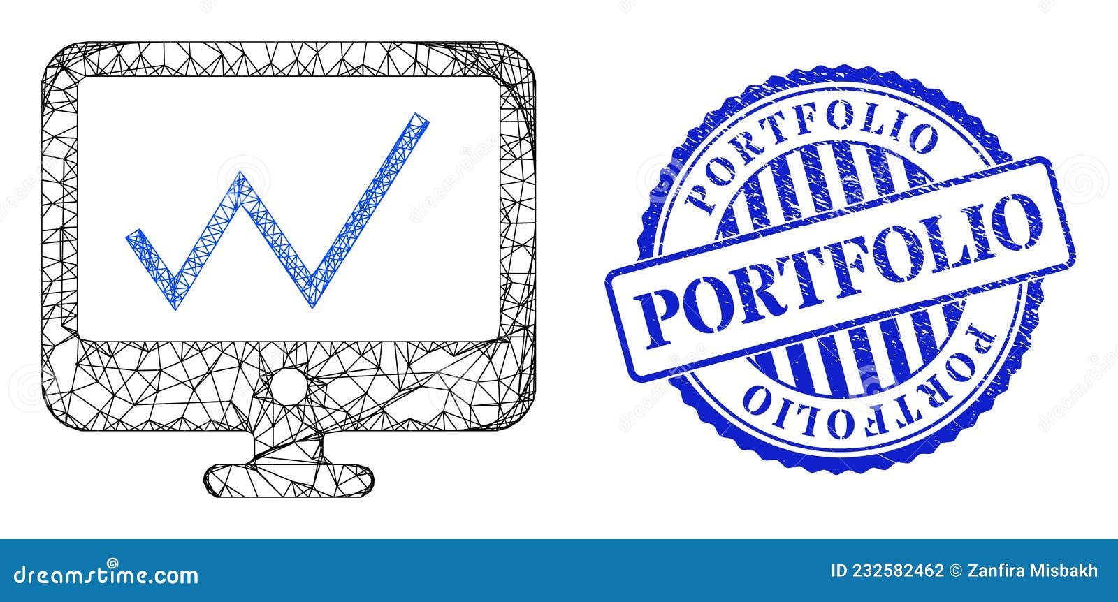 Rubber Portfolio Stamp and Net Chart Monitoring Web Mesh Stock Vector ... Rubber Portfolio Stamp and Net Chart Monitoring Web Mesh Stock Vector ...