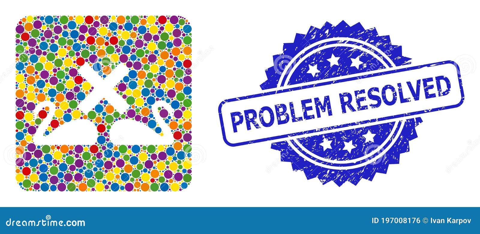 Resolved Rubber Stamp Vector Illustration | CartoonDealer.com #266224704