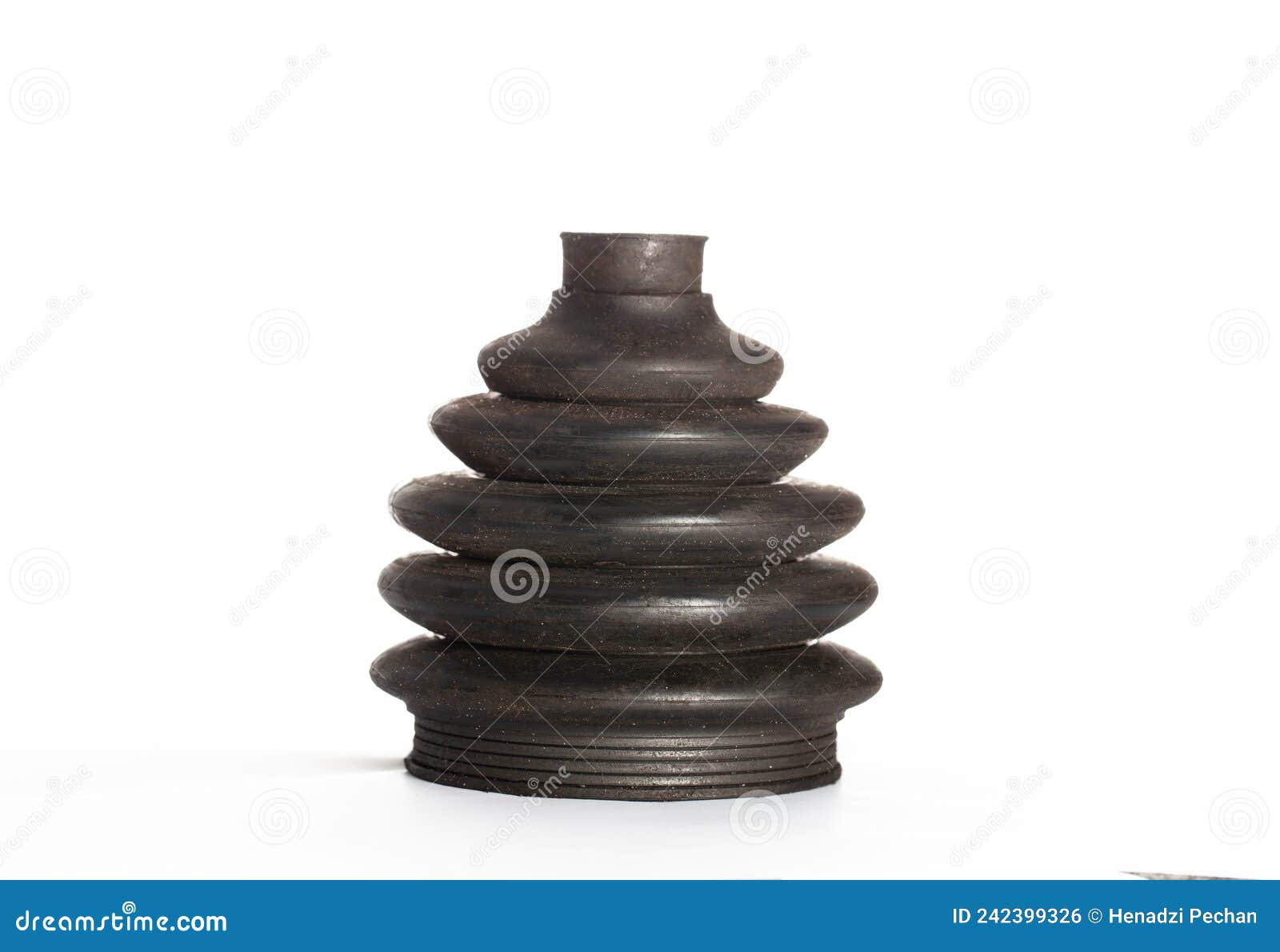 Rubber Protective CV Boot on a White Background, Isolate. Automotive ...