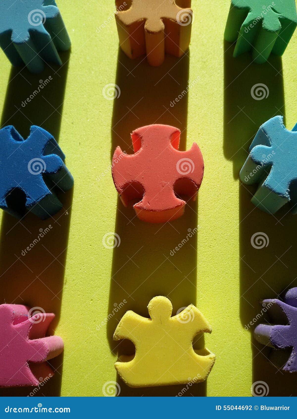 Rubber puzzle shapes stock photo. Image of puzzle, view - 55044692