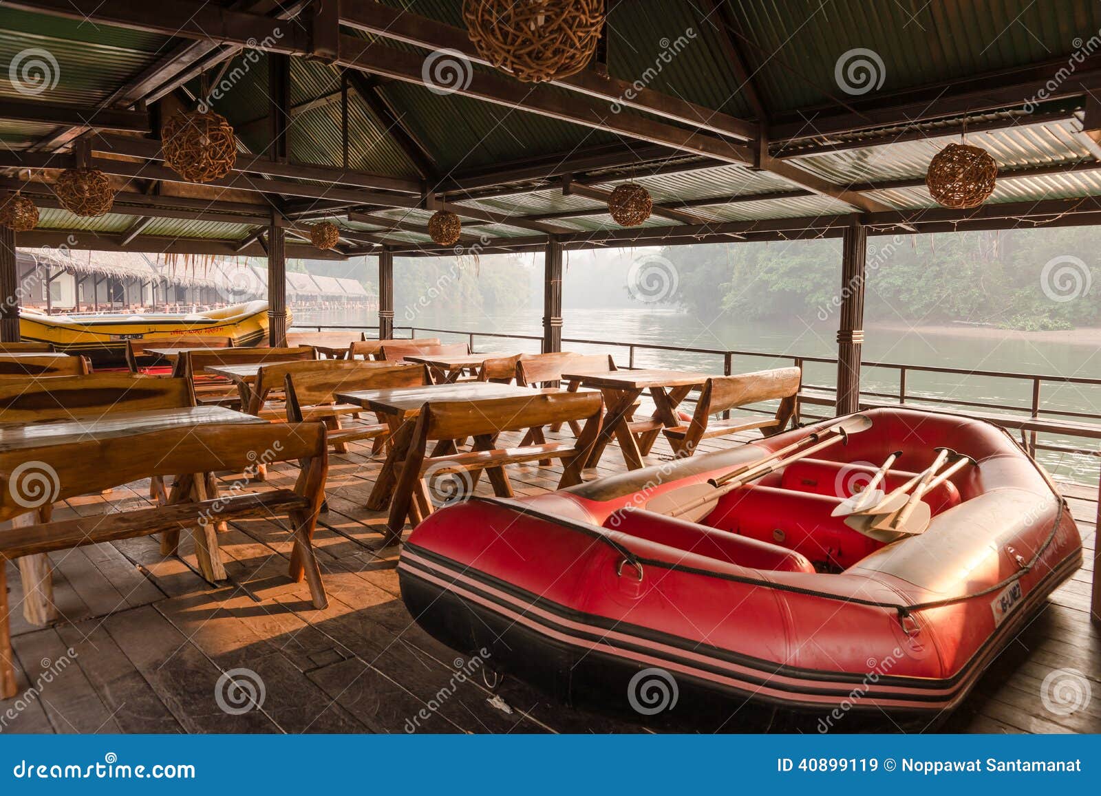 Rubber raft stock image. Image of green, oriental, house - 40899119