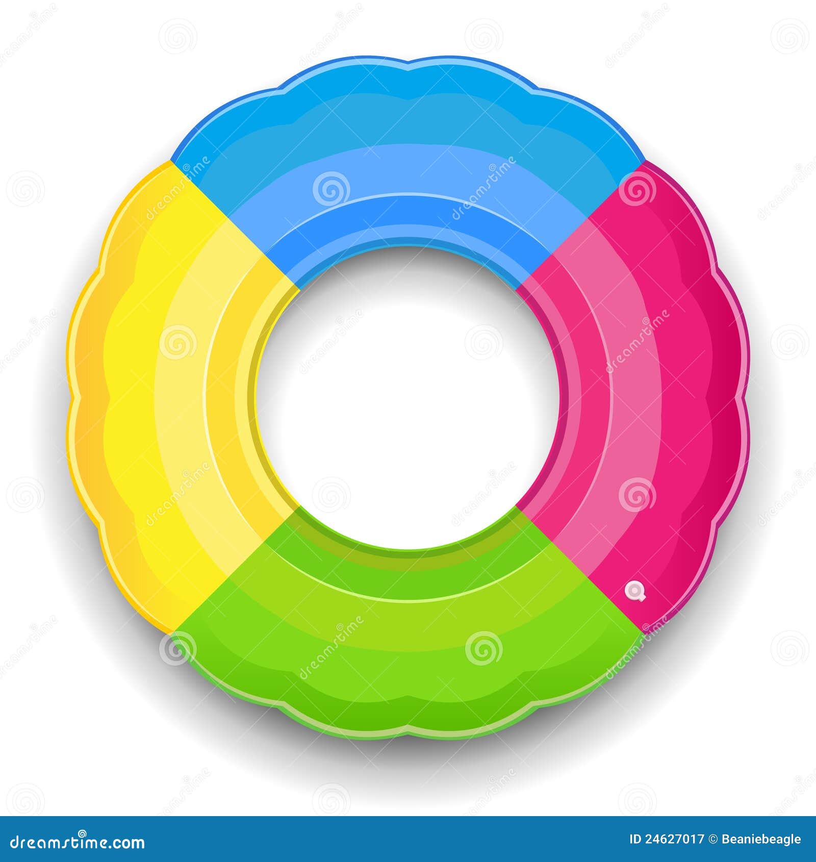Rubber Ring Float stock vector. Illustration of color - 24627017