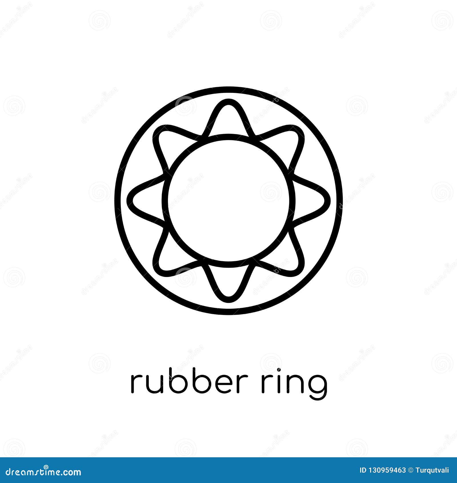 Rubber Ring Icon from Collection. Stock Vector - Illustration of ...