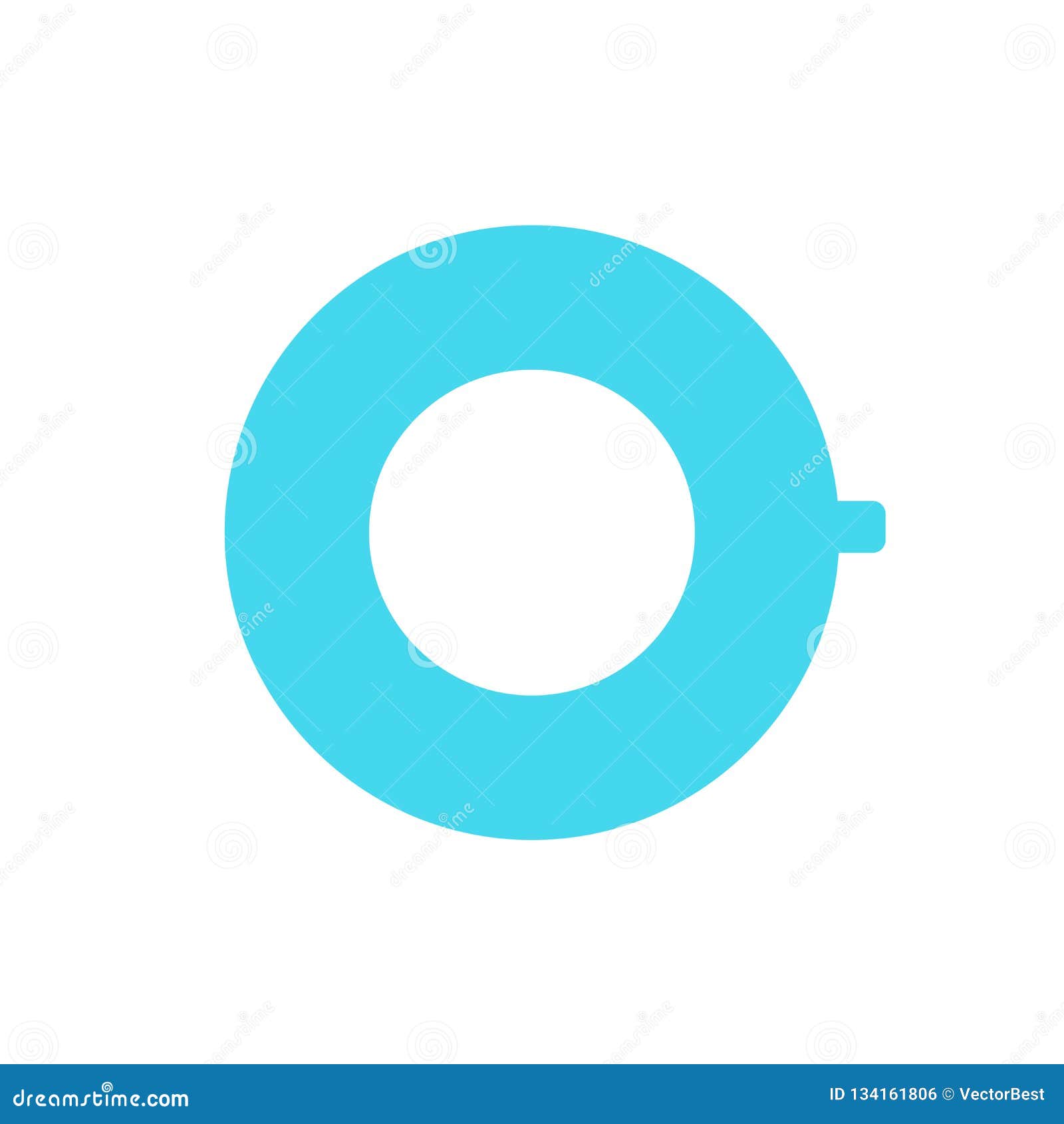 Rubber Ring Icon Vector Sign and Symbol Isolated on White Background ...
