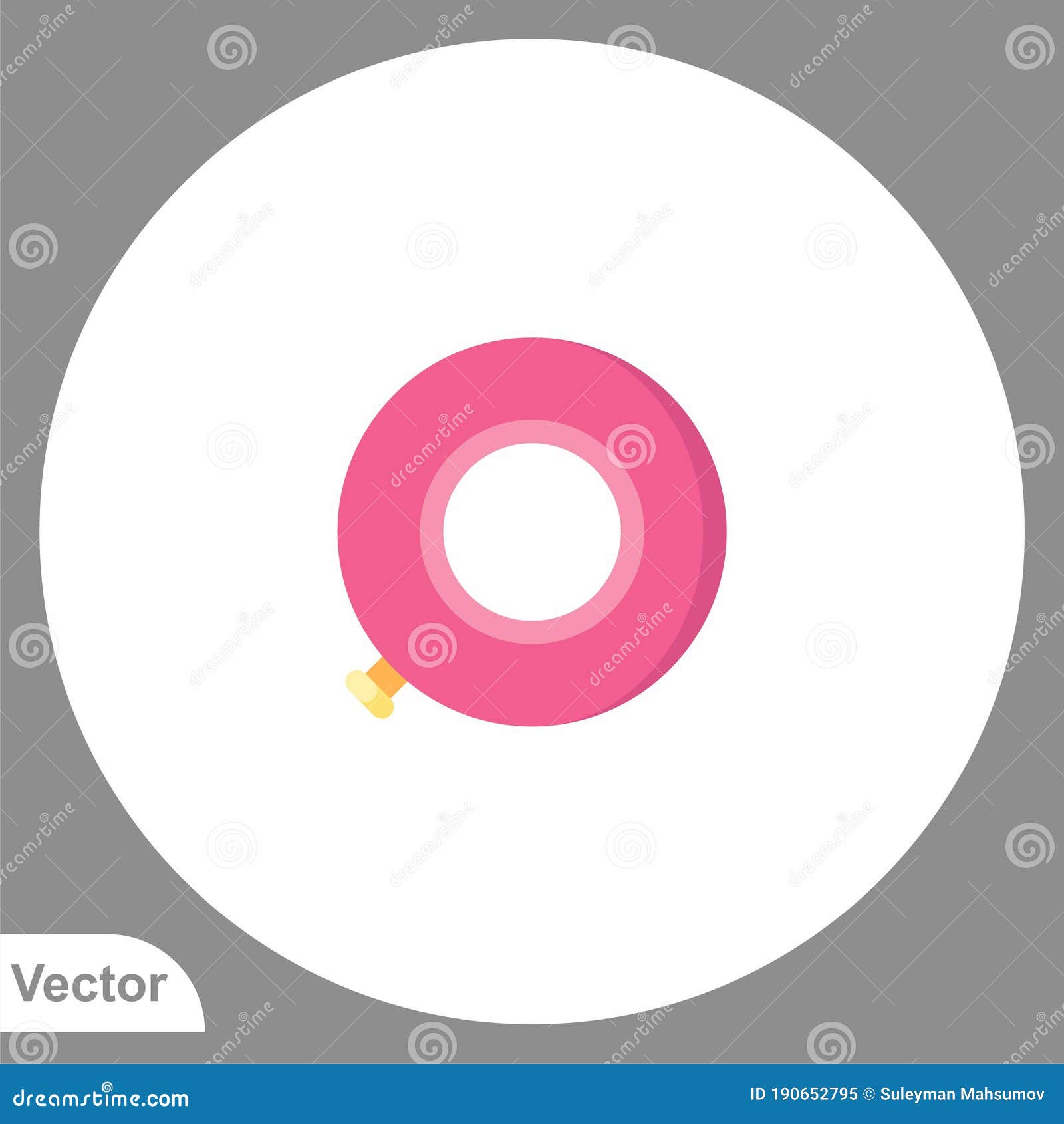 Rubber Ring Vector Icon Sign Symbol Stock Vector - Illustration of safe ...