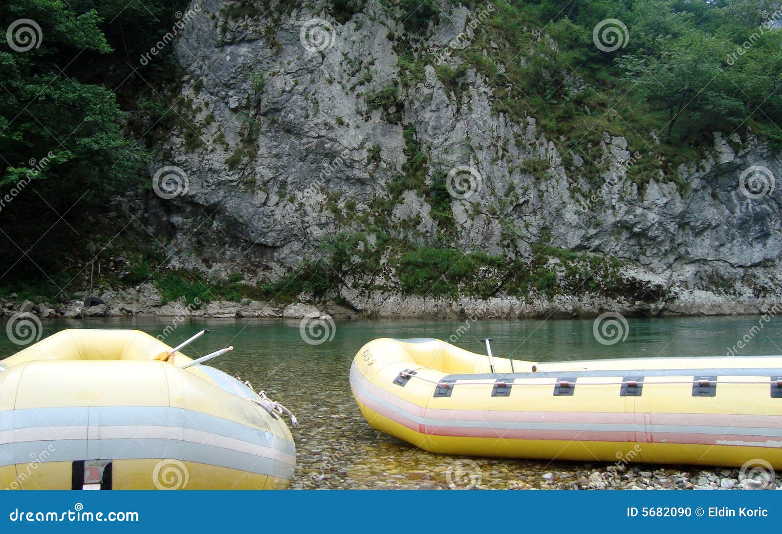 Rubber river rafts stock photo. Image of river, riverside - 5682090