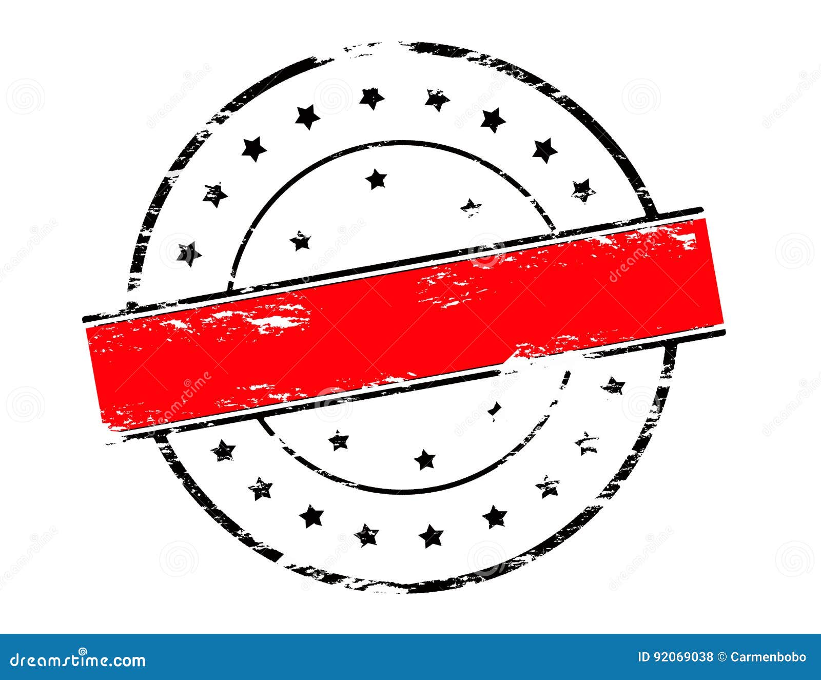 Rubber round stamp stock illustration. Illustration of stars - 92069038