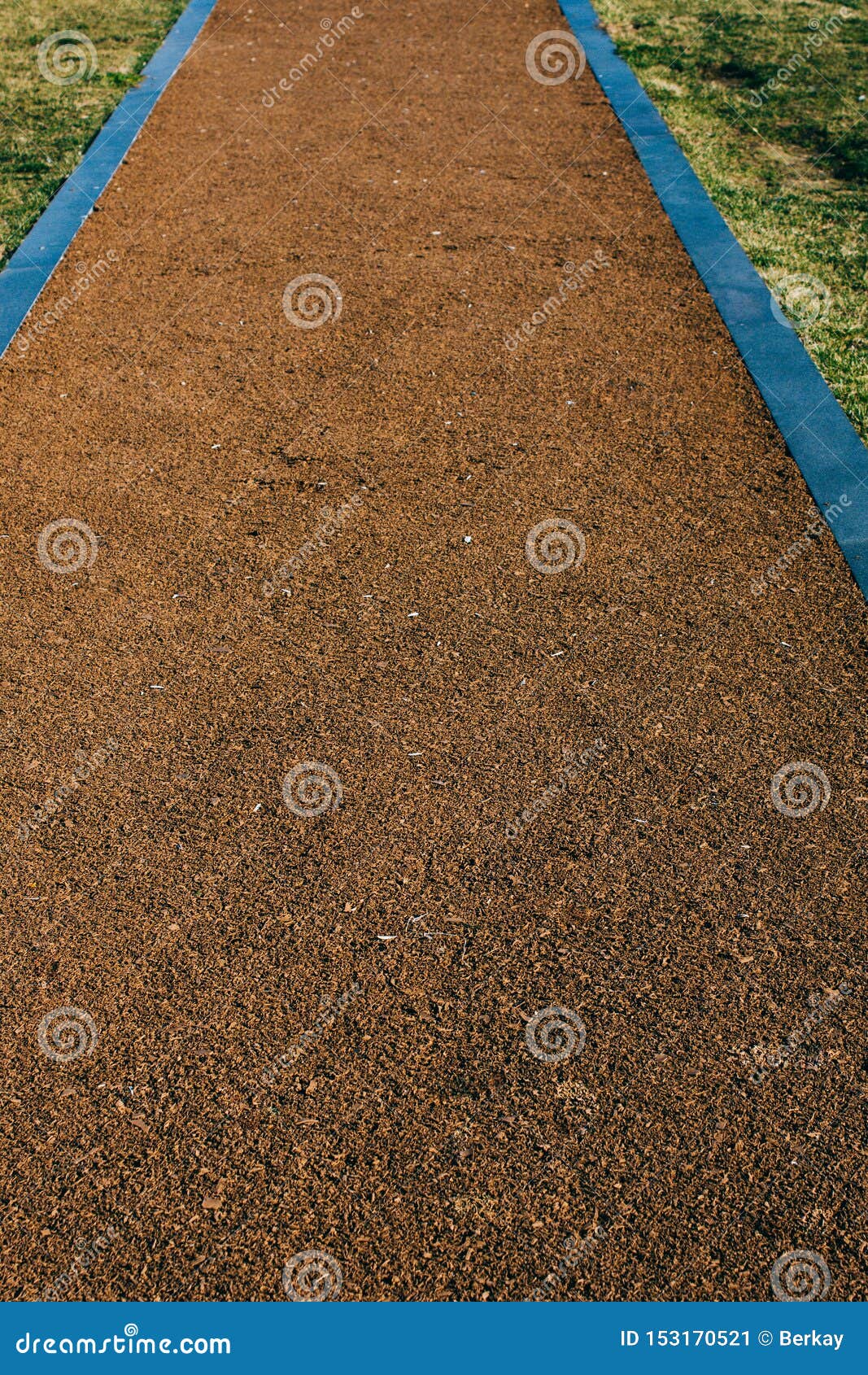 Rubber running path stock image. Image of lane, standard - 153170521