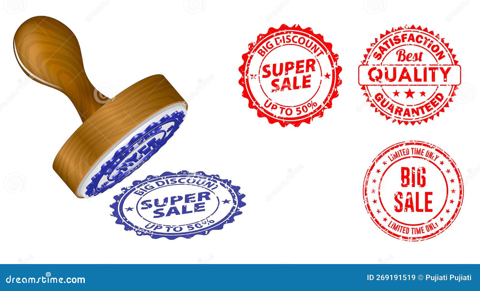 Rubber Stamp Mark or Business Rubber Stamp Vintage Style Isolated. 3d ...