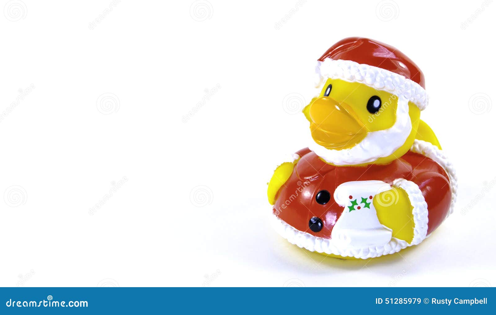 Rubber Santa Clause Duck stock image. Image of bath, costume - 51285979