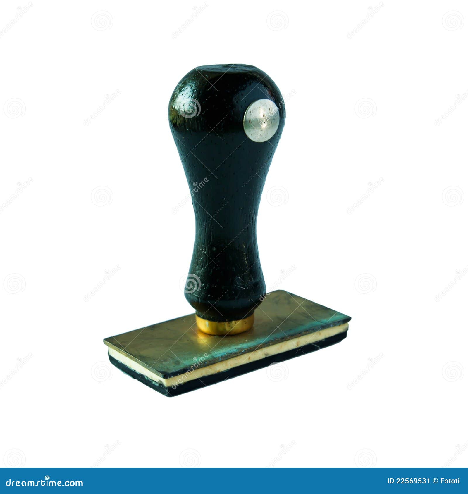 A rubber stamp. stock image. Image of accessories, desk - 22569531