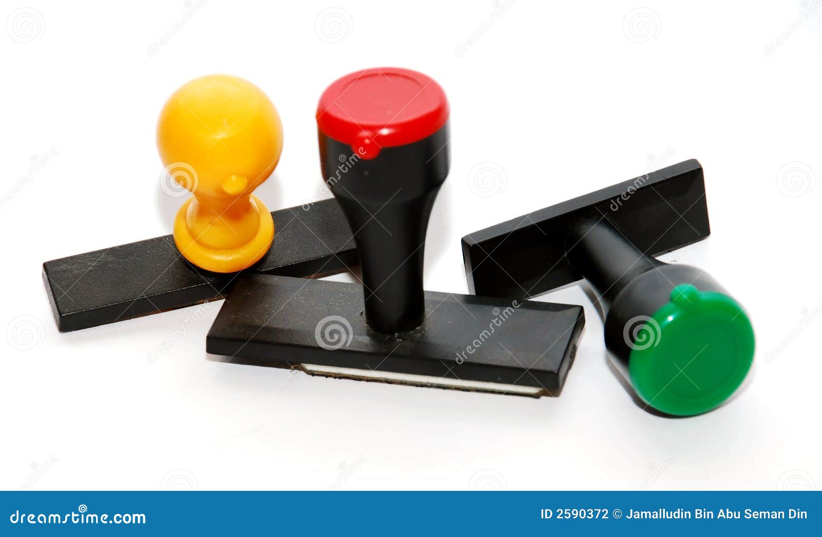 Rubber stamp stock photo. Image of stationey, colours - 2590372