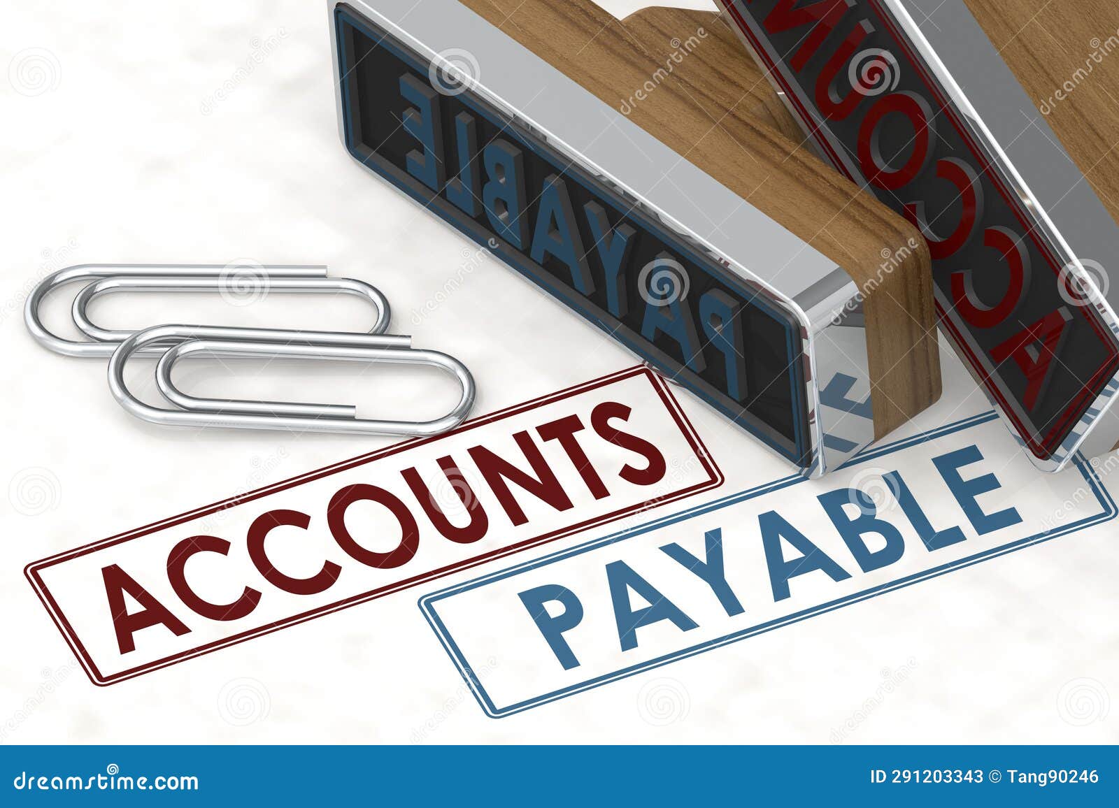 Rubber Stamp with Accounts Payable Word Stock Illustration ...