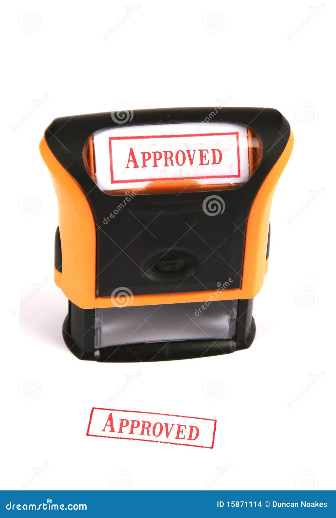 Rubber Stamp - Approved stock photo. Image of stamp, inking - 15871114