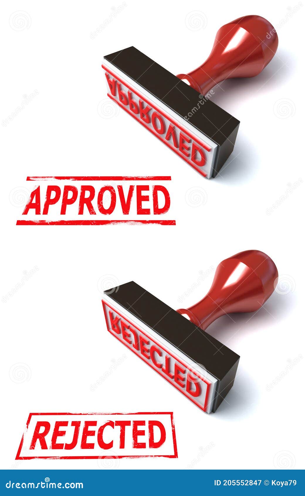 Approved And Rejected Button .Check Mark Icon Vector Illustration ...