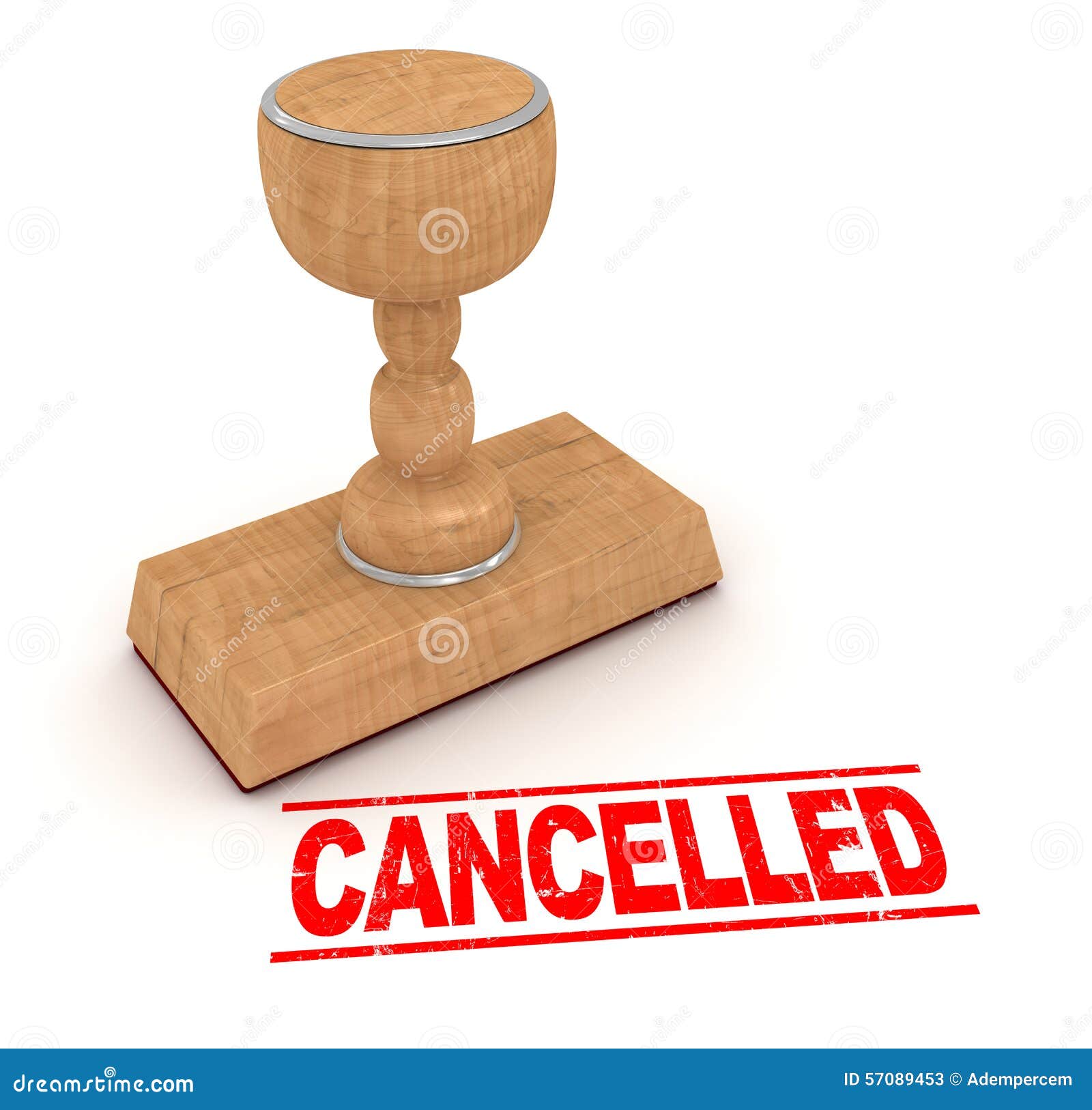 Rubber stamp - cancelled stock illustration. Illustration of label ...