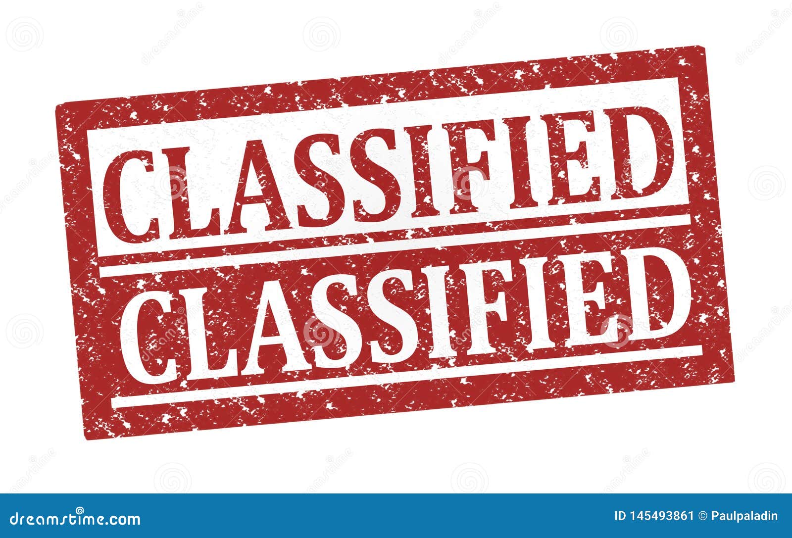 CLASSIFIED Text On Red Grungy Vintage Stamp Royalty-Free Stock ...