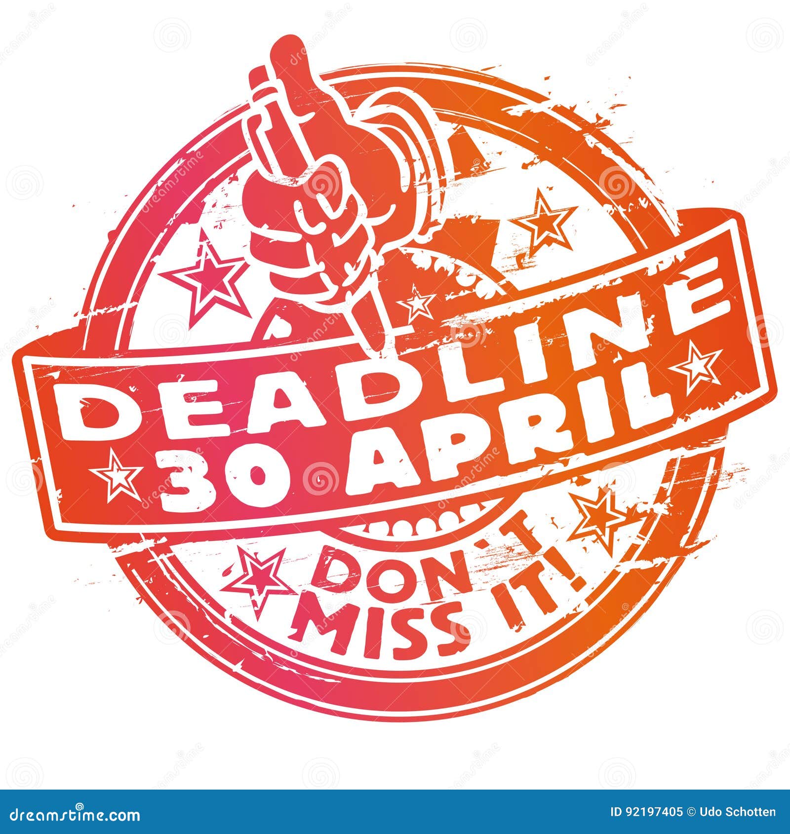 Rubber Stamp Deadline Deadline April 30th Stock Vector - Illustration ...