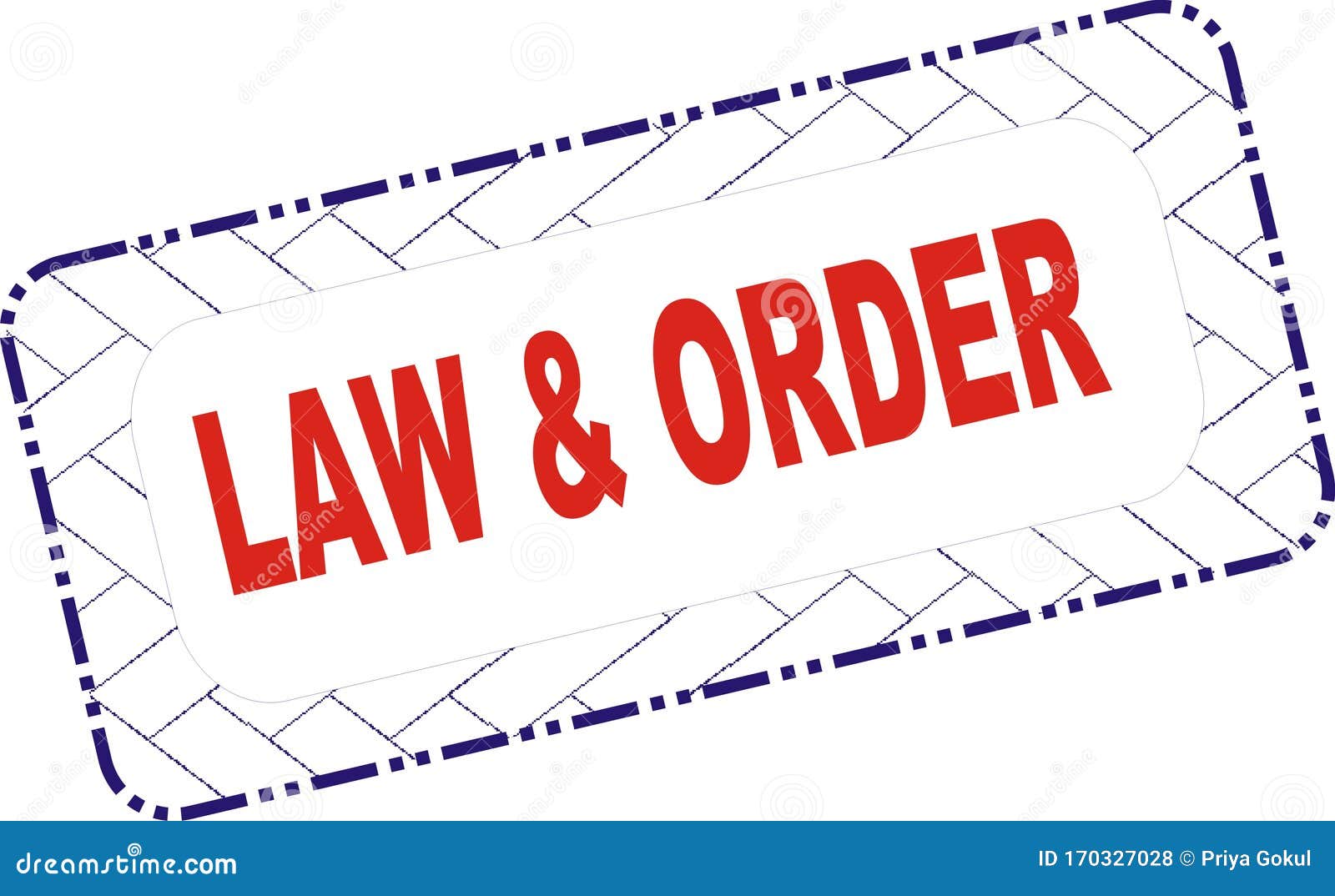 Rubber Stamp Design Law and Order on Isolated Stock Illustration ...