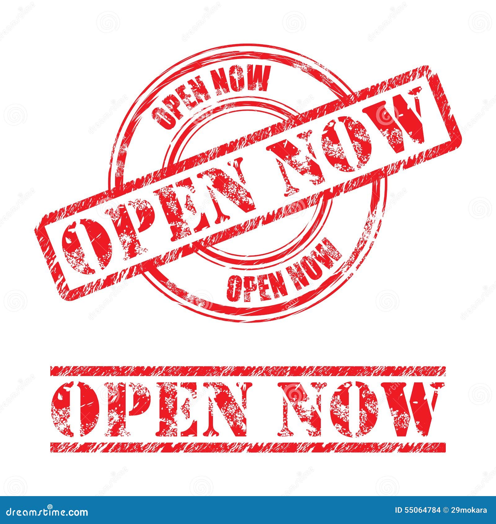 Rubber Stamp Design OPEN NOW Stock Vector - Illustration of open ...