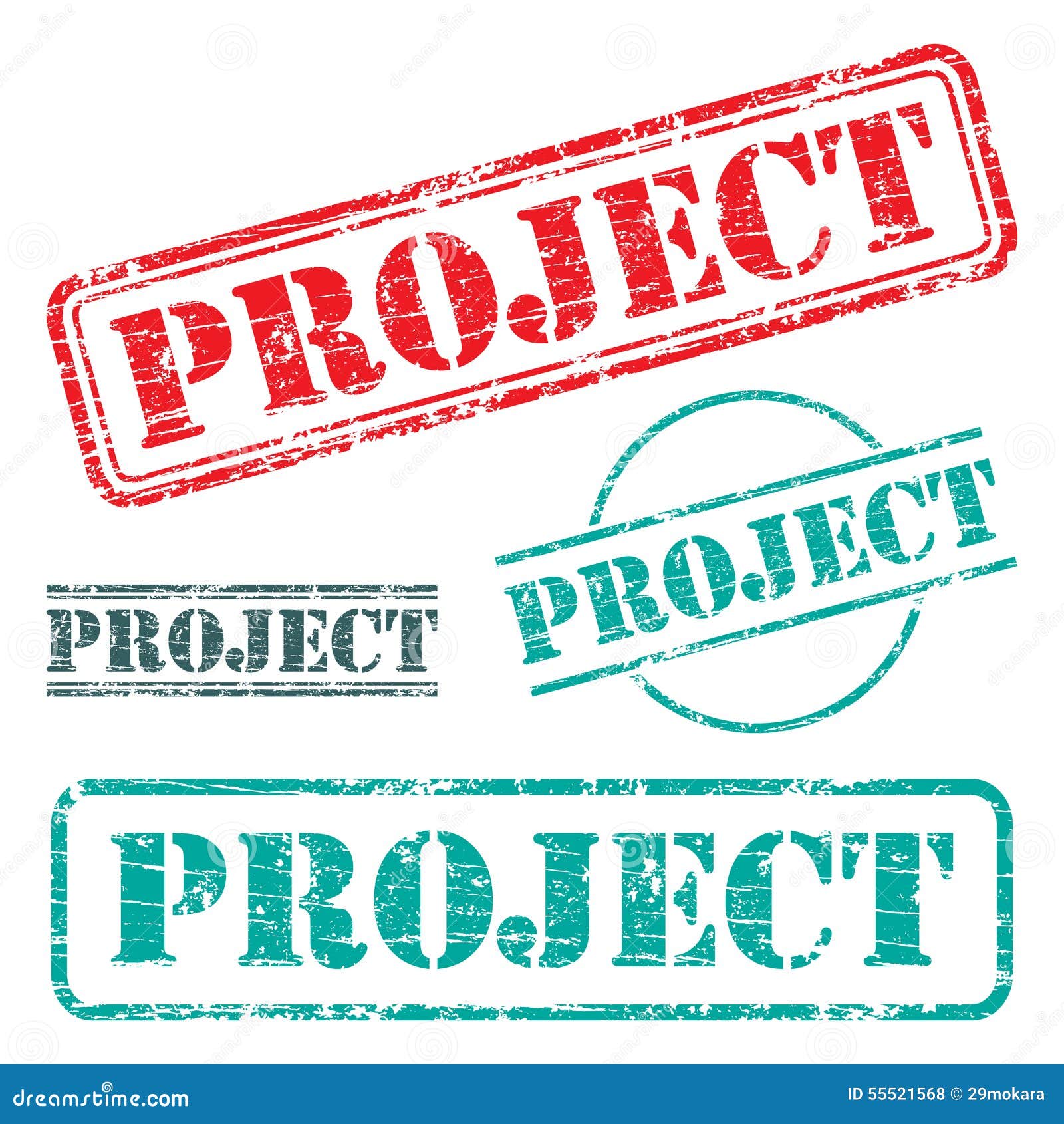 Rubber Stamp Design PROJECT Stock Vector - Illustration of grunge ...