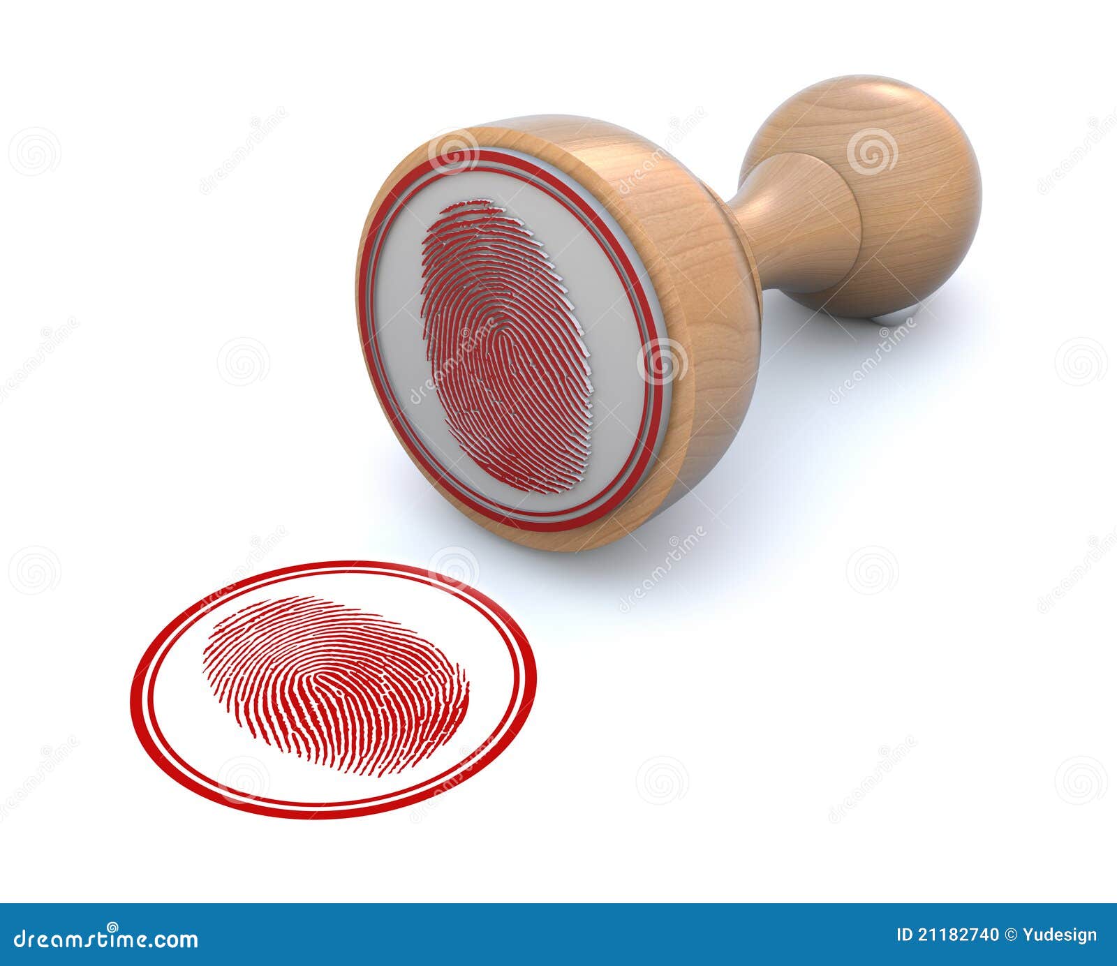 Rubber stamp - fingerprint stock illustration. Illustration of privacy ...