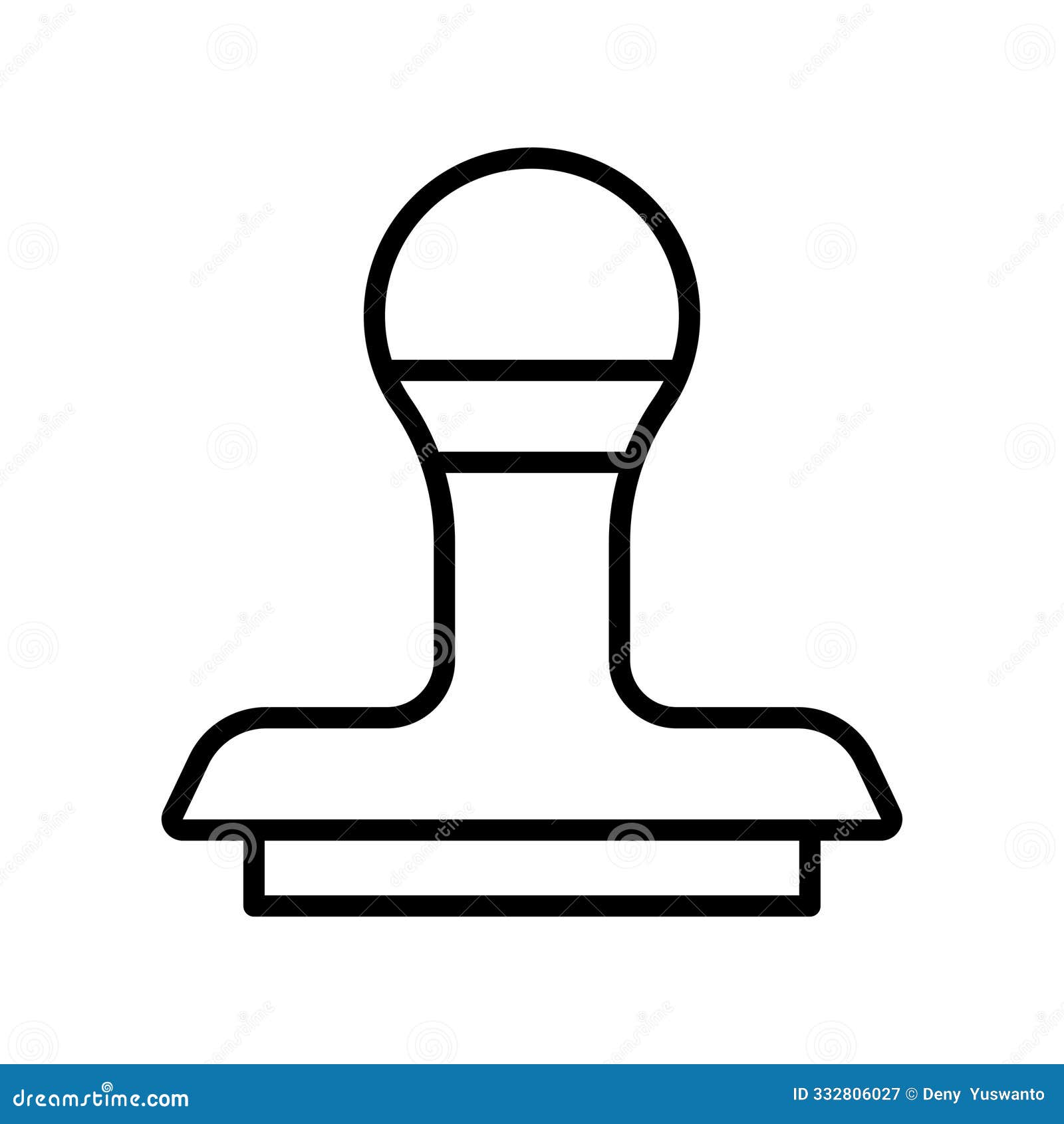 Rubber Stamp Icon Vector on Trendy Design Stock Vector - Illustration ...