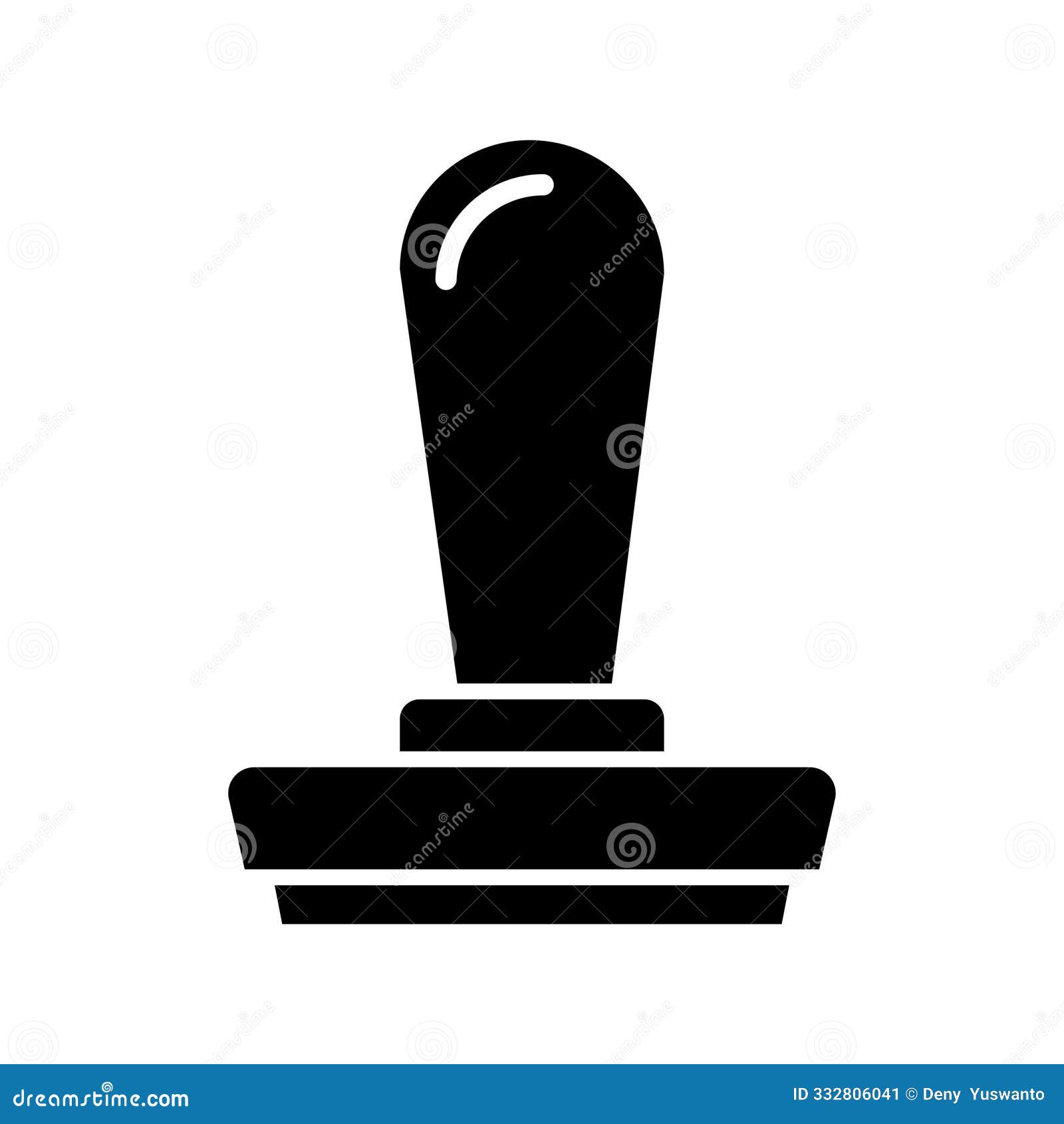 Rubber Stamp Icon Vector on Trendy Design Stock Vector - Illustration ...