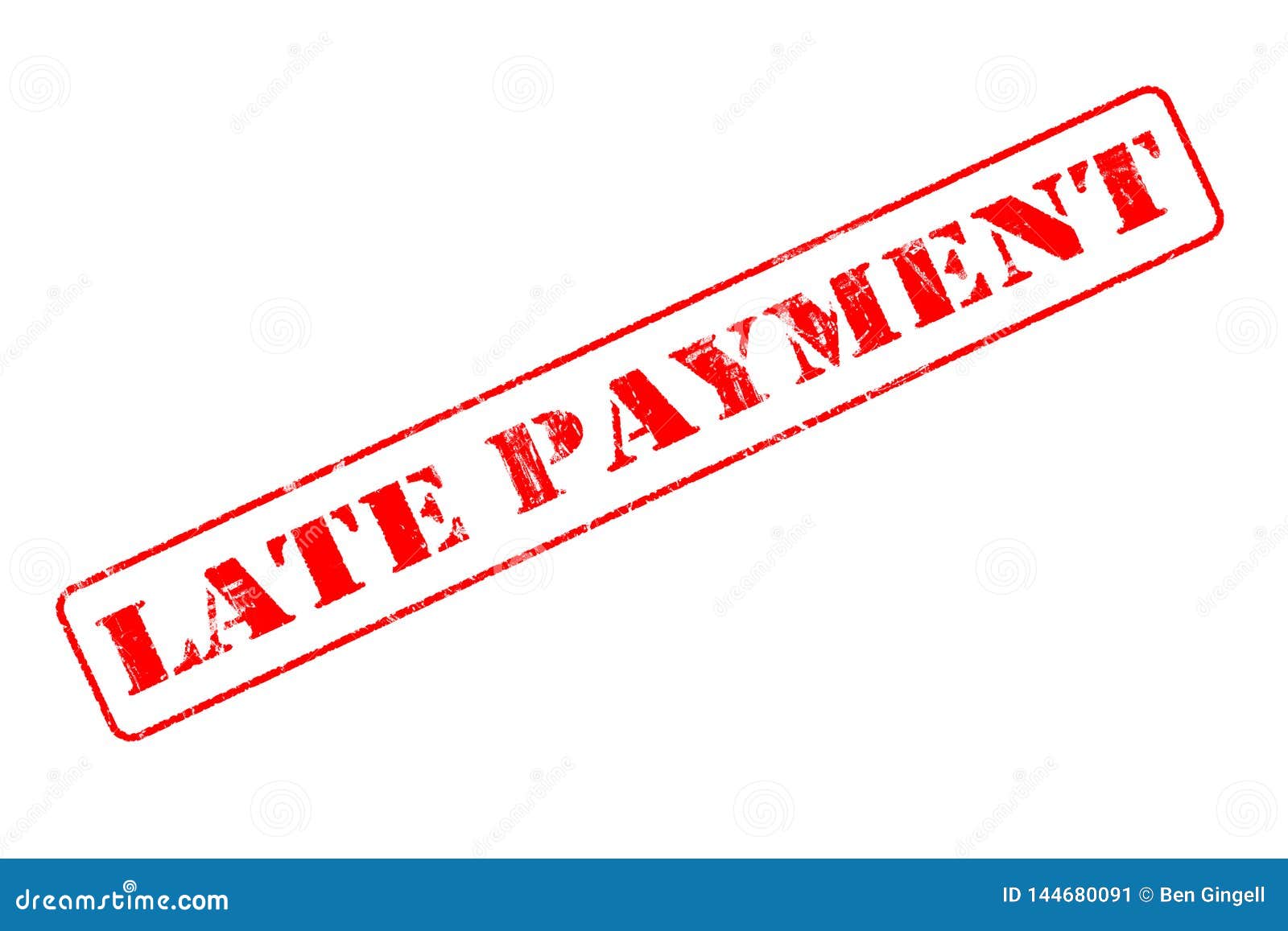Late Payment Words Overdue Check Paying Bills Pile Royalty-Free Stock ...