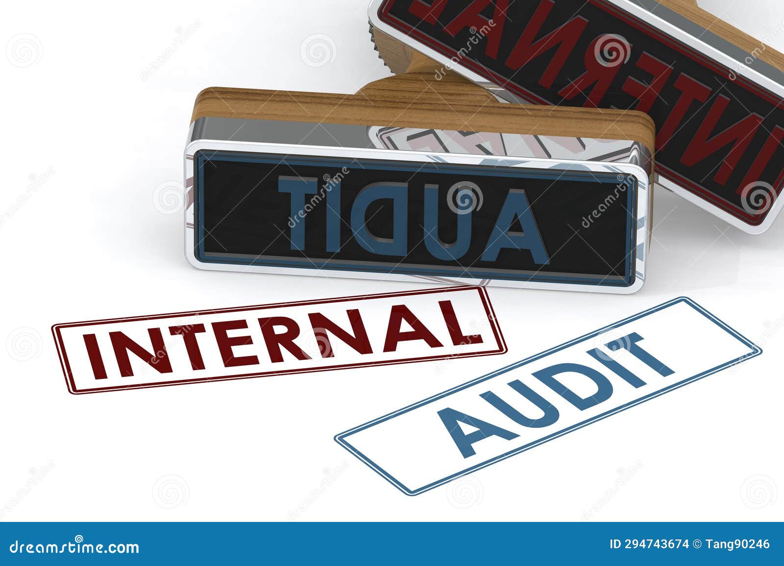 Rubber Stamp with Internal Audit Word Stock Illustration - Illustration ...