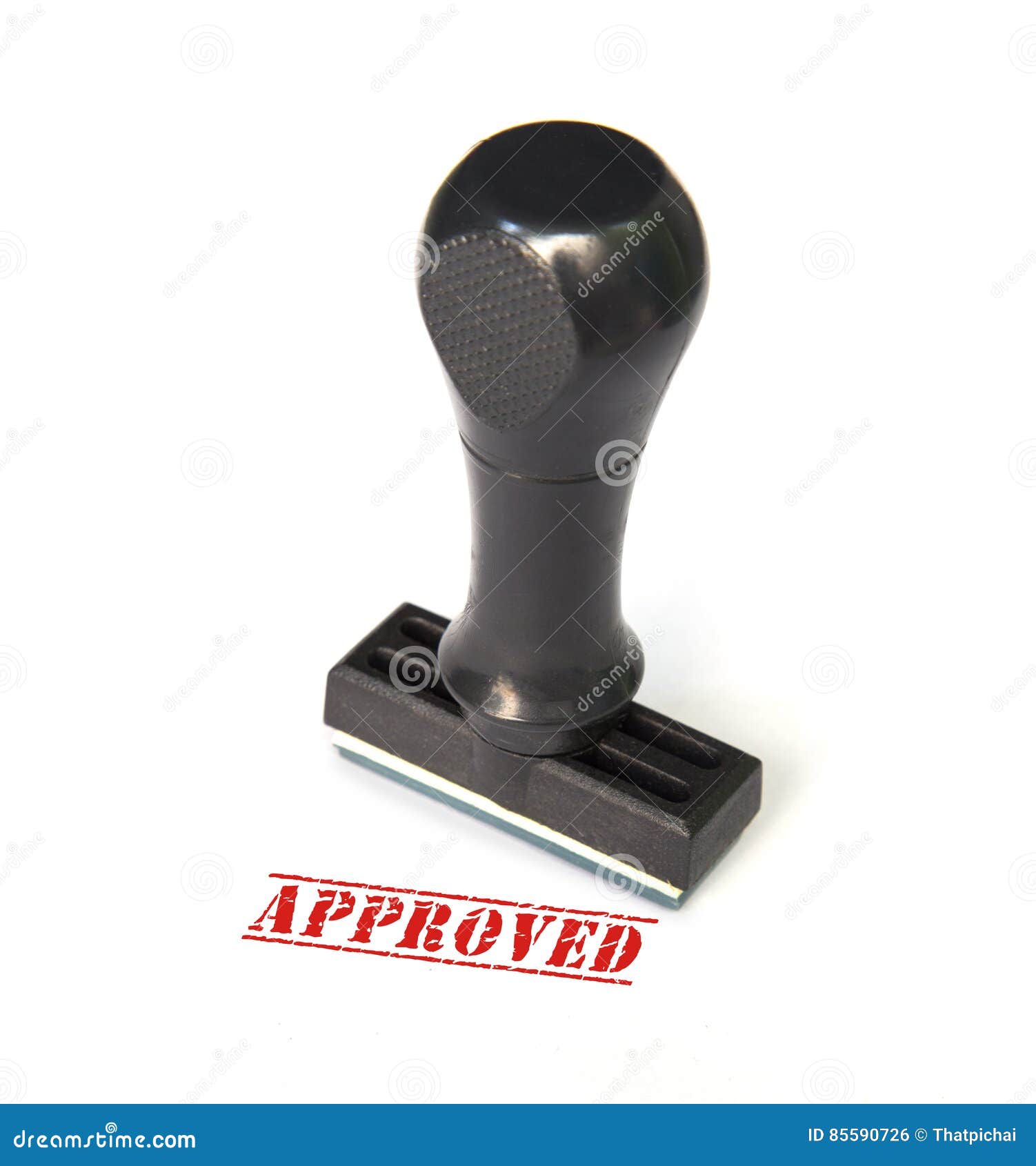 A Rubber Stamp Isolated on White Background - Approved Stock Photo ...