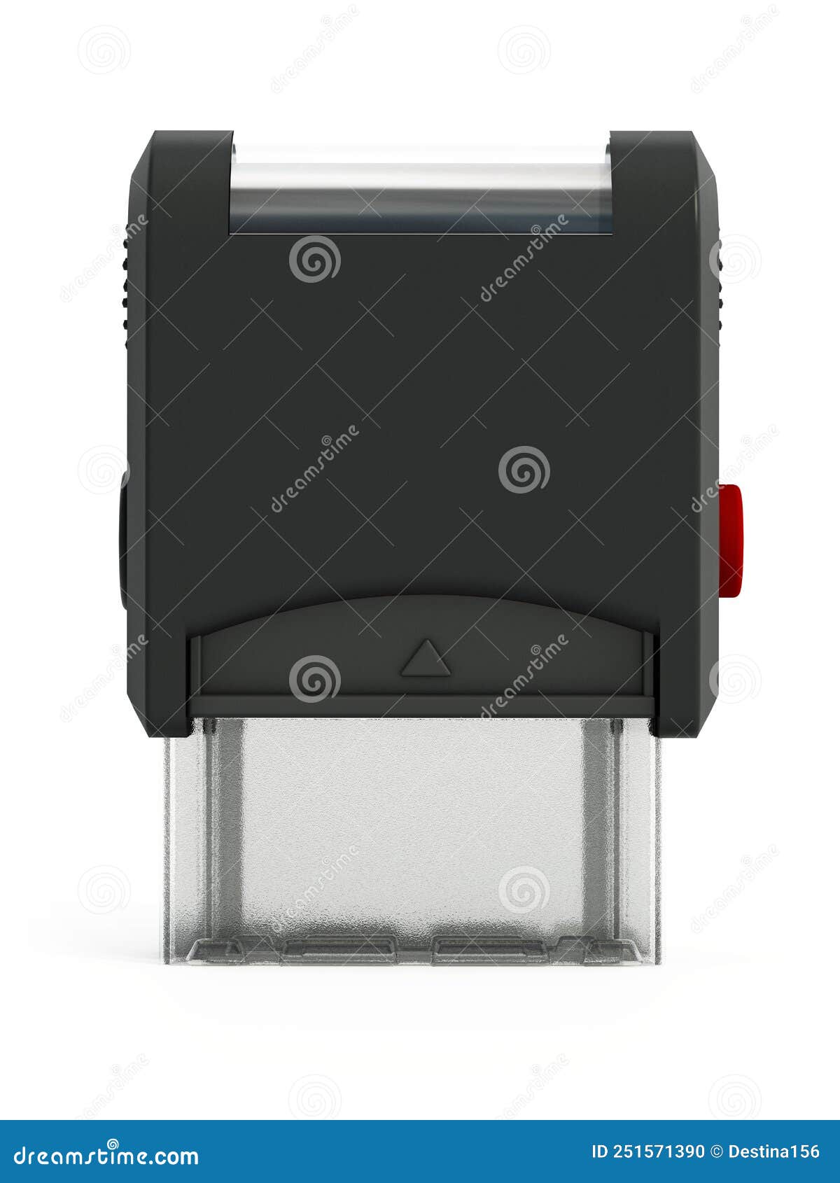 Rubber Stamp Isolated on White Background. 3D Illustration Stock ...