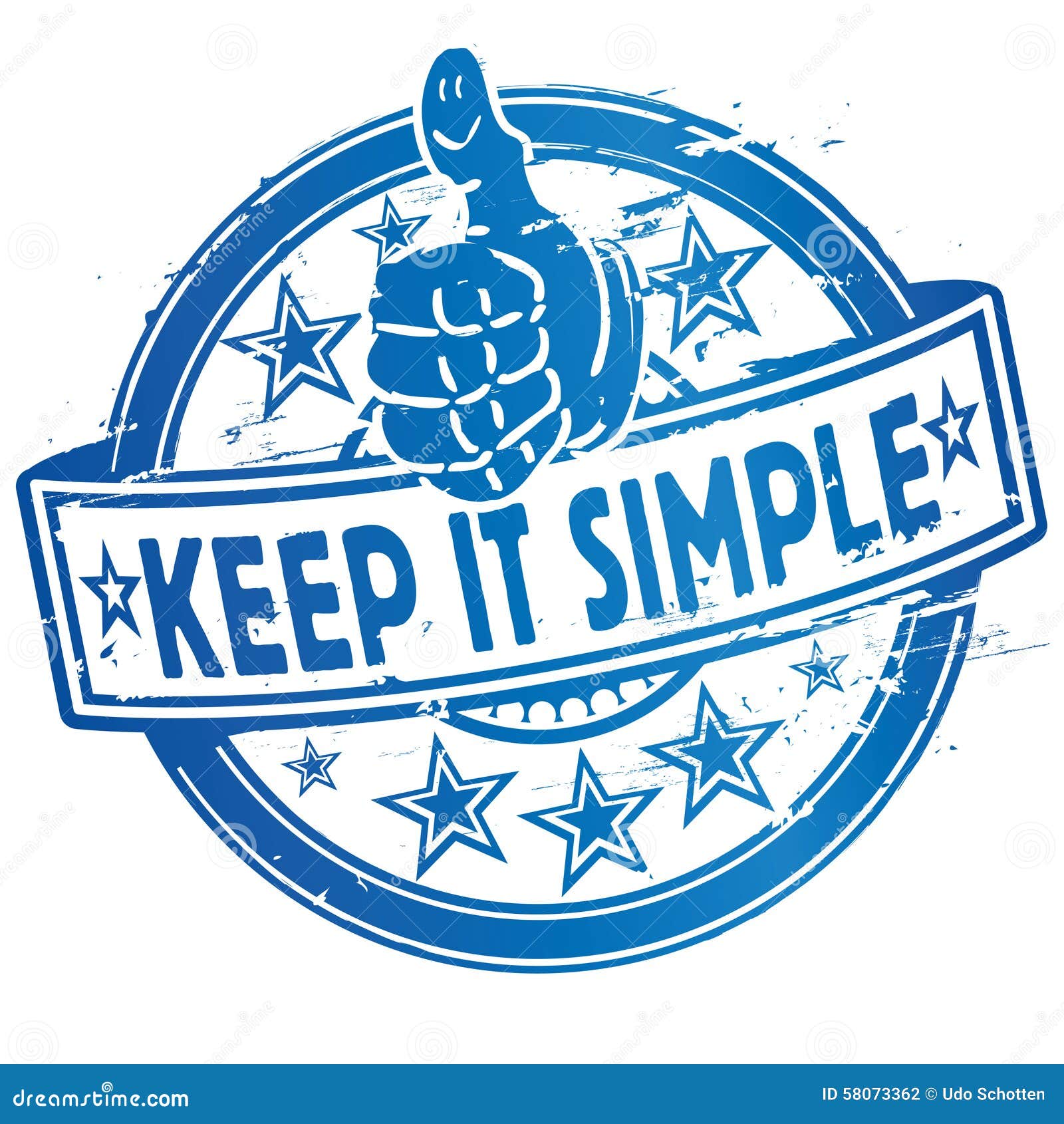 Rubber Stamp Keep it Simple Stock Vector - Illustration of help ...