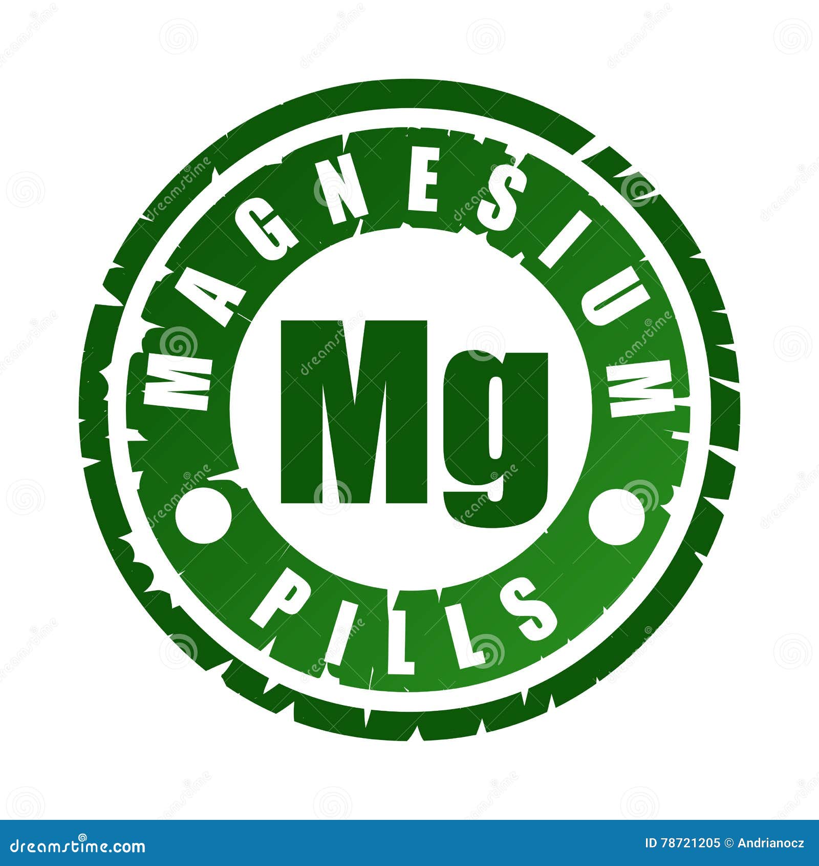 Rubber Stamp with Mineral Mg Magnesium Stock Vector - Illustration of ...