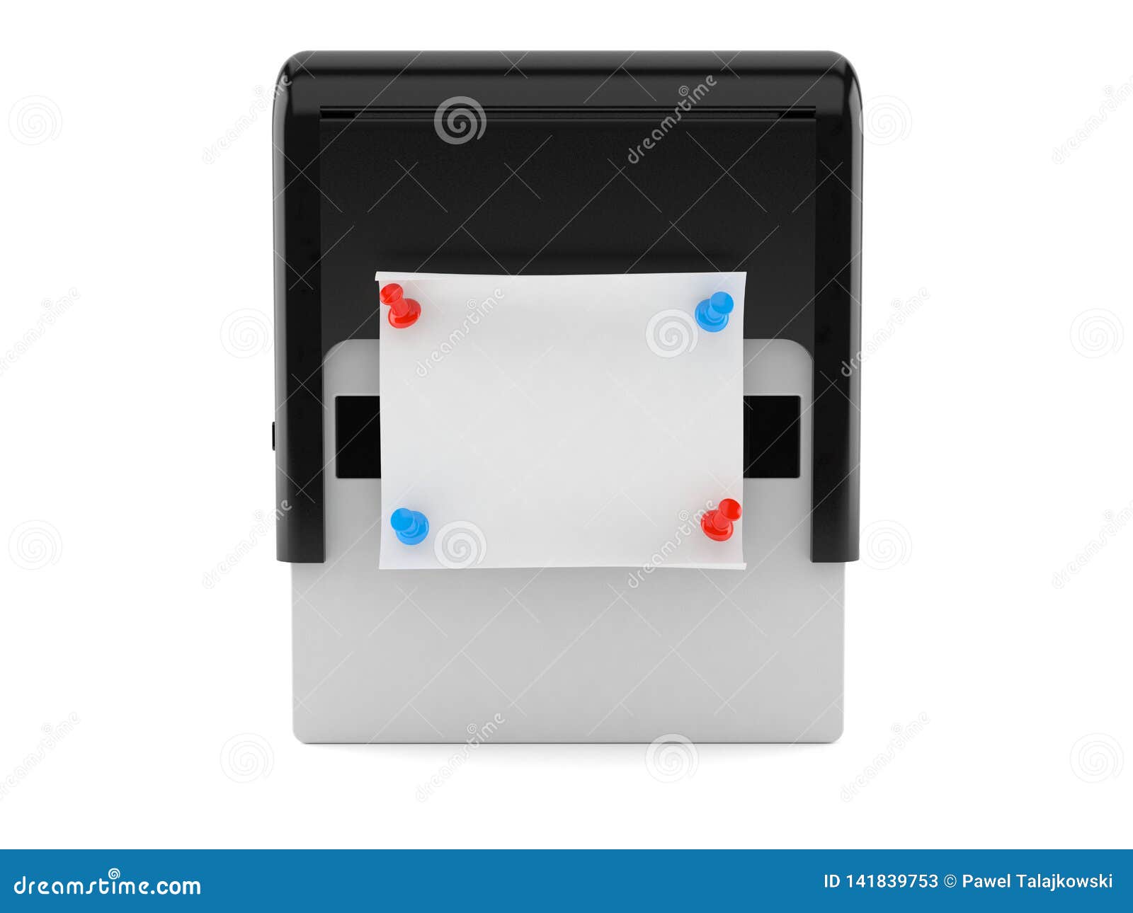 Rubber stamp with note stock illustration. Illustration of idea - 141839753