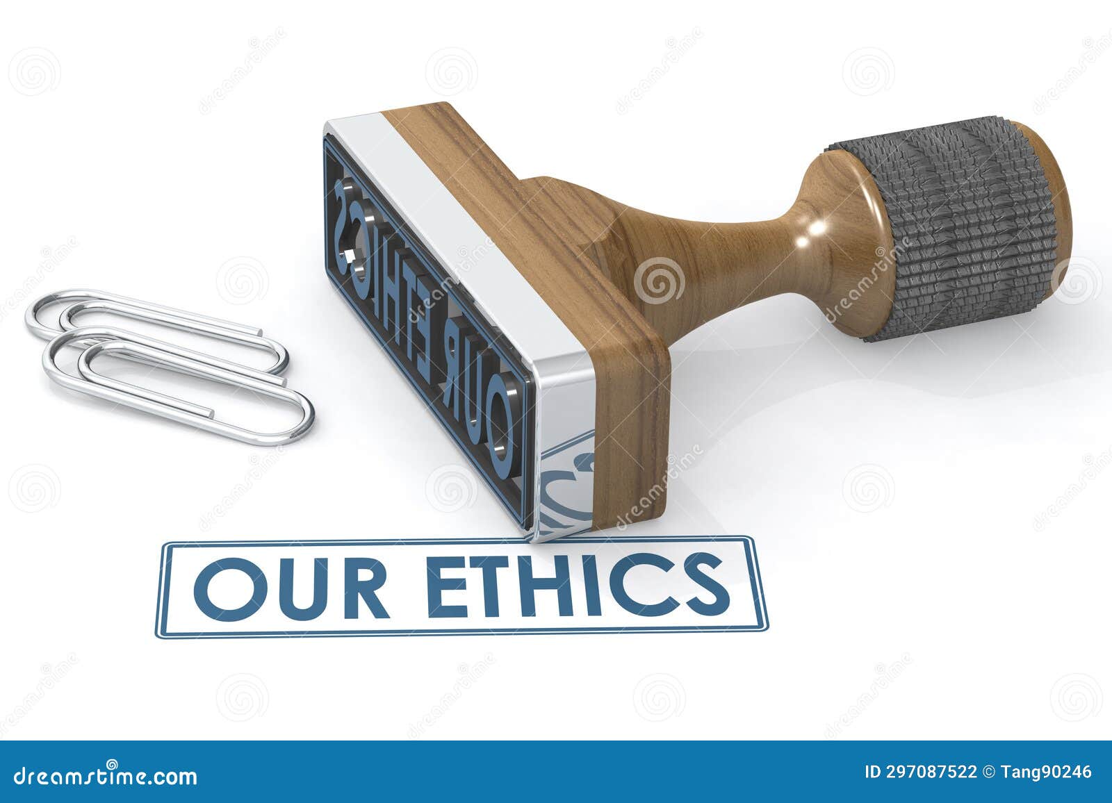 Rubber Stamp with Our Ethics Word Stock Illustration - Illustration of ...