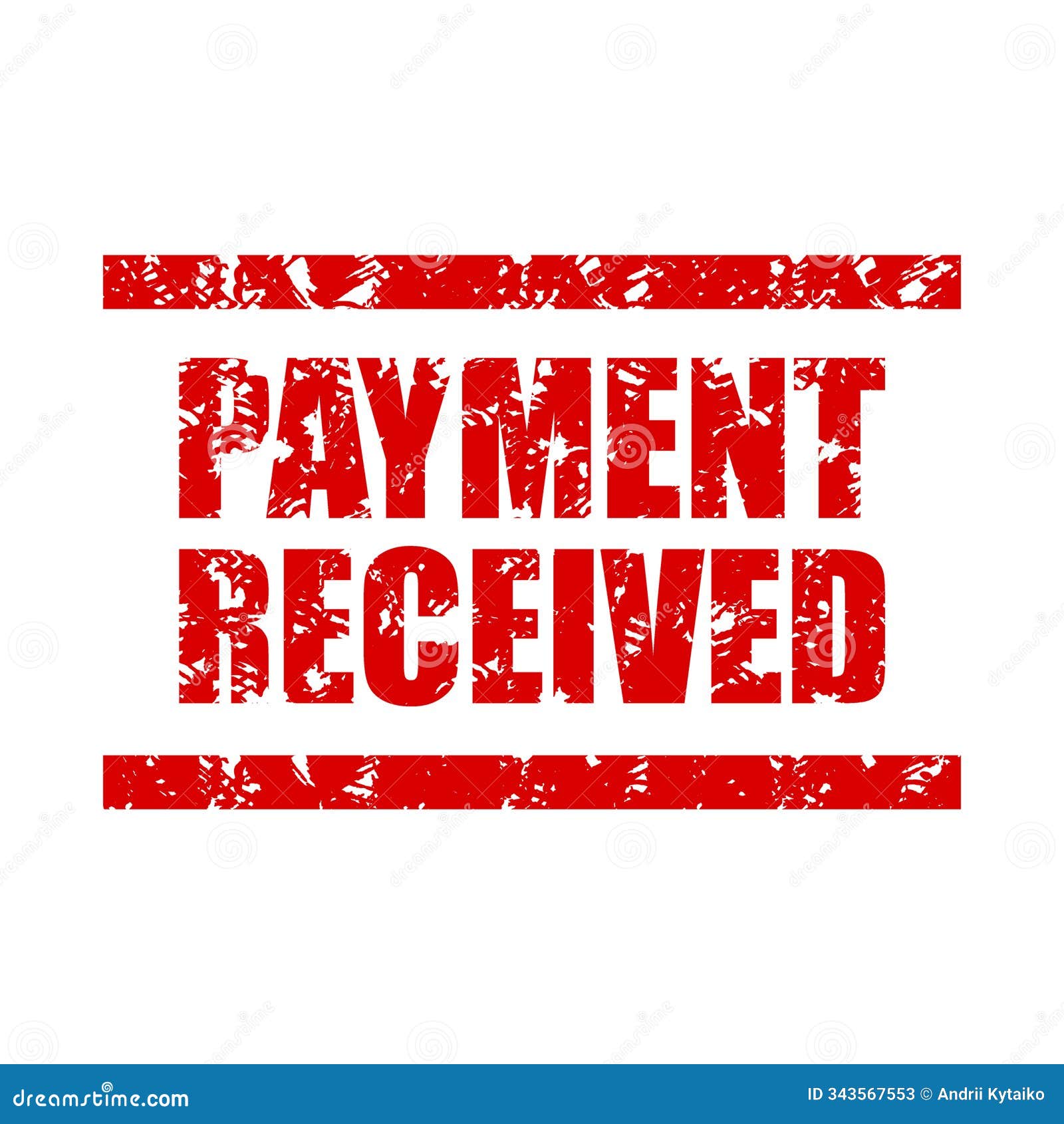 Rubber Stamp Payment Received, Certified Receive, Document Stamp Stock ...