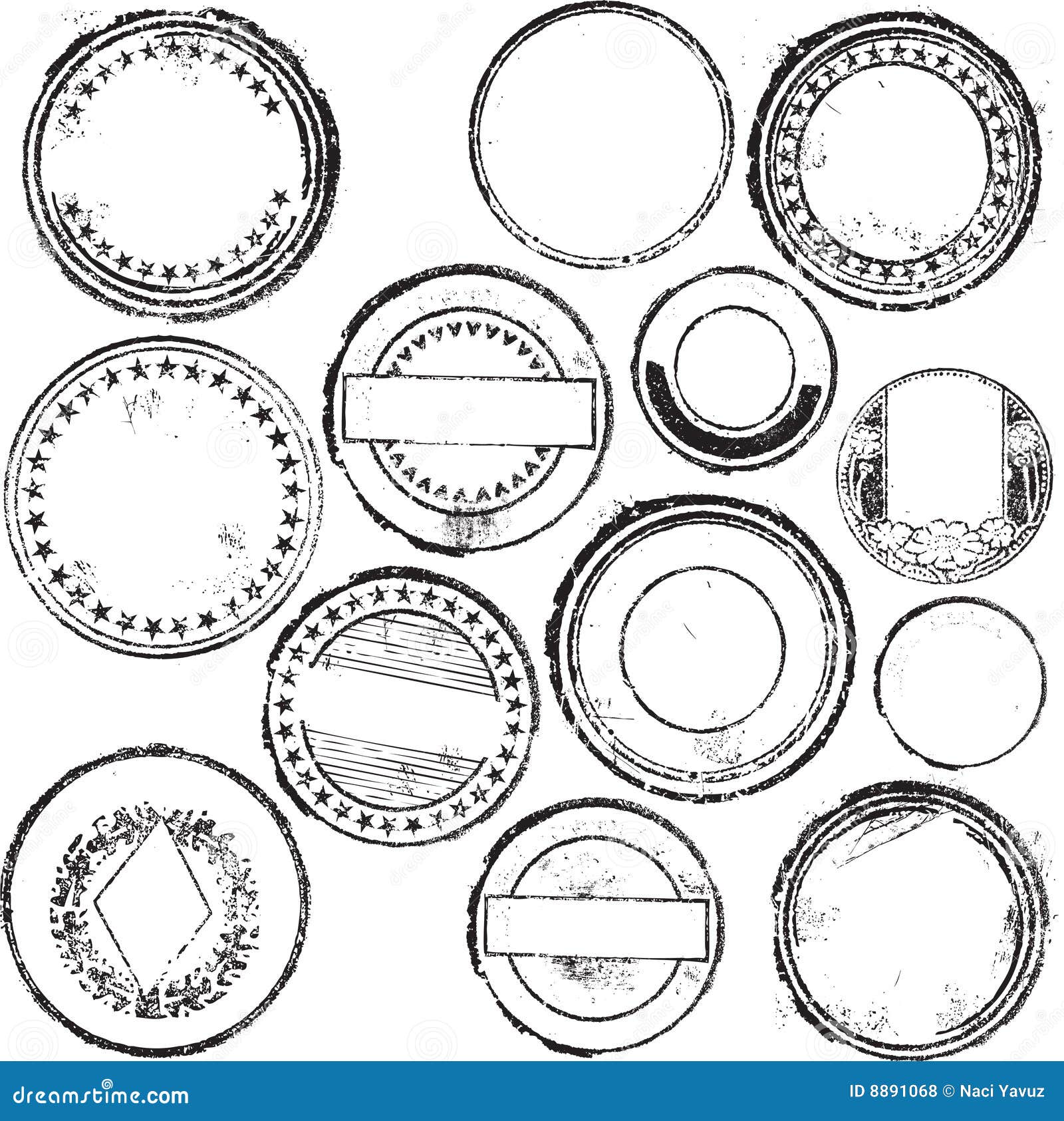 Rubber stamp set stock illustration. Illustration of stamp - 8891068