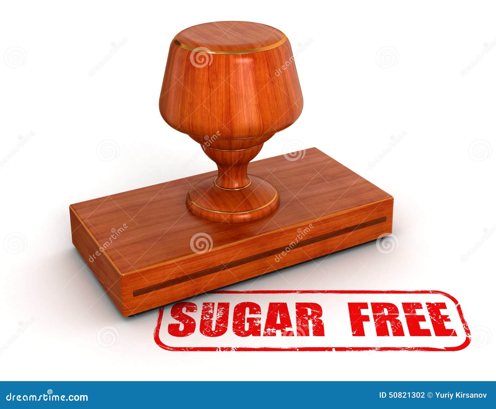 Rubber Stamp Sugar Free (clipping Path Included) Stock Illustration ...