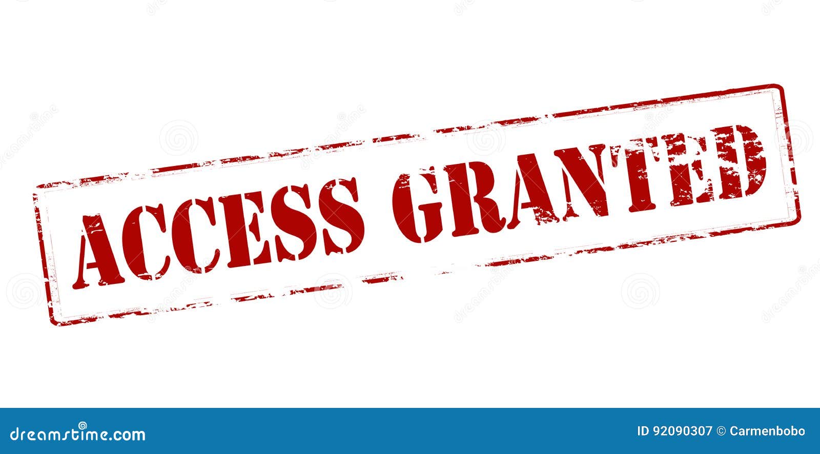 Access granted stock illustration. Illustration of grungy - 92090307